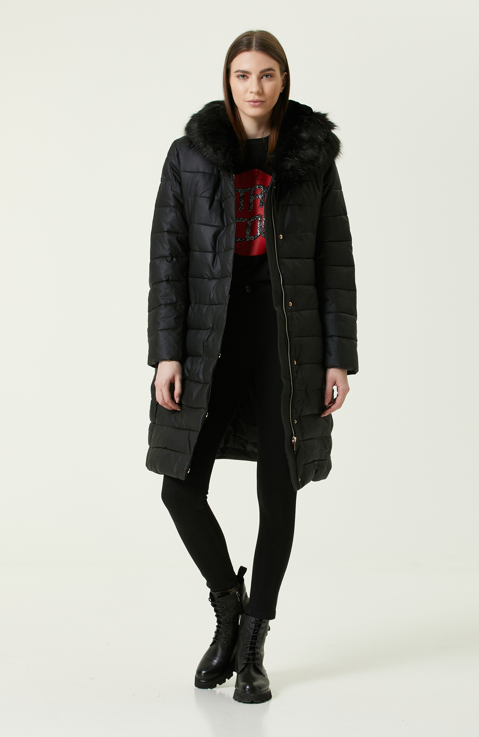 Regular Fit Siyah Kaban