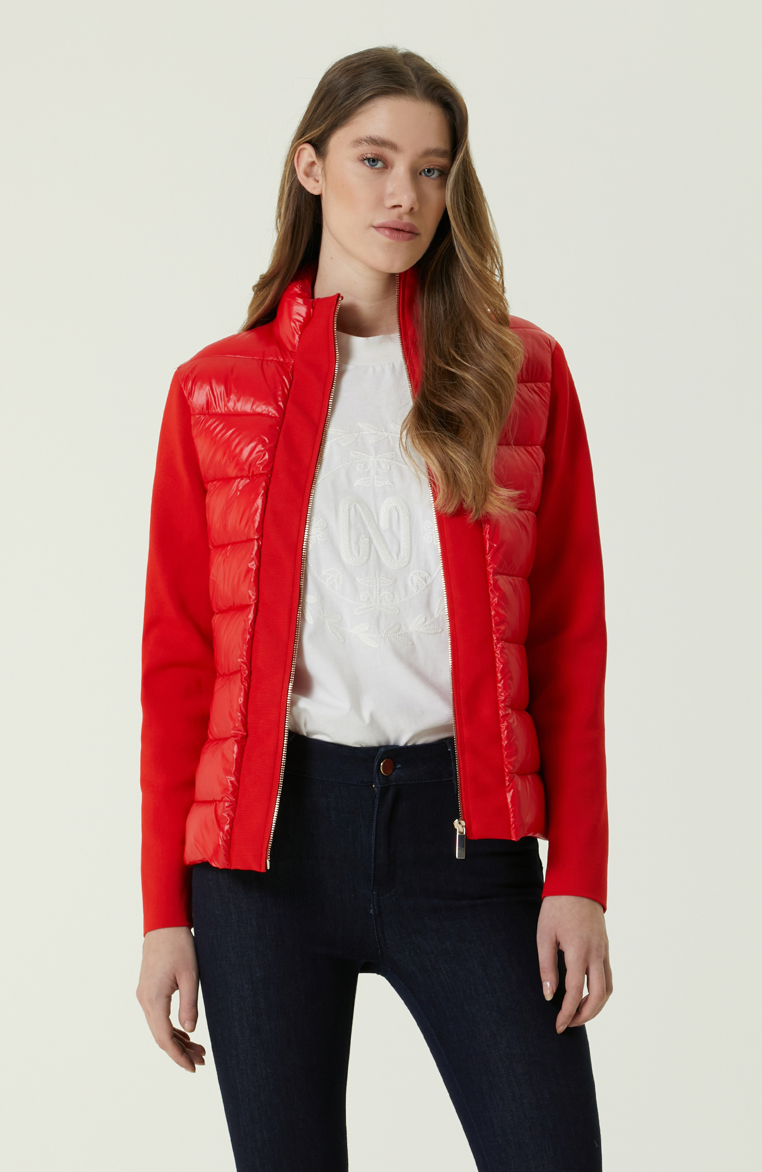 Slim Fit Kırmızı Mont