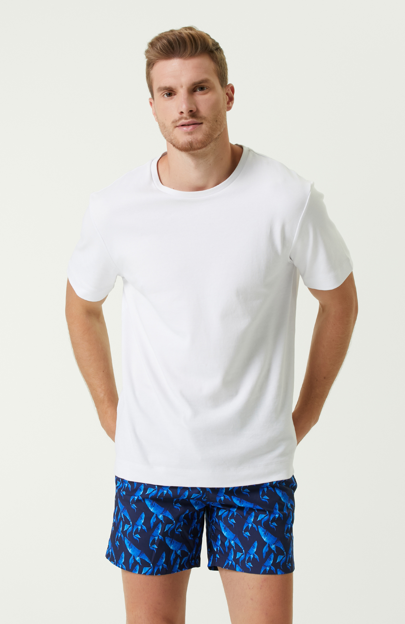 Lacivert Desenli Mayo