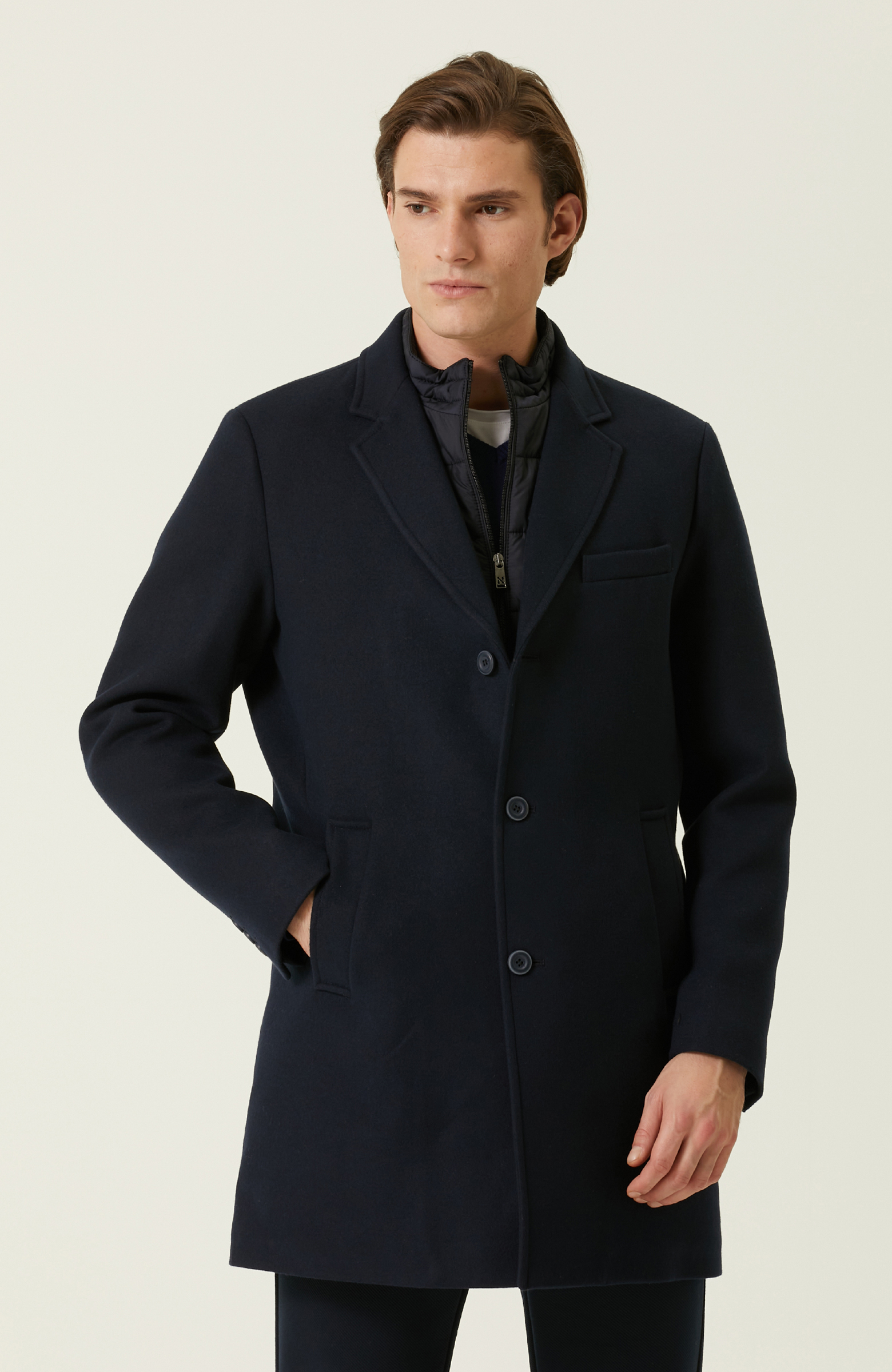 Slim Fit Lacivert Palto Slim Fit Lacivert Palto