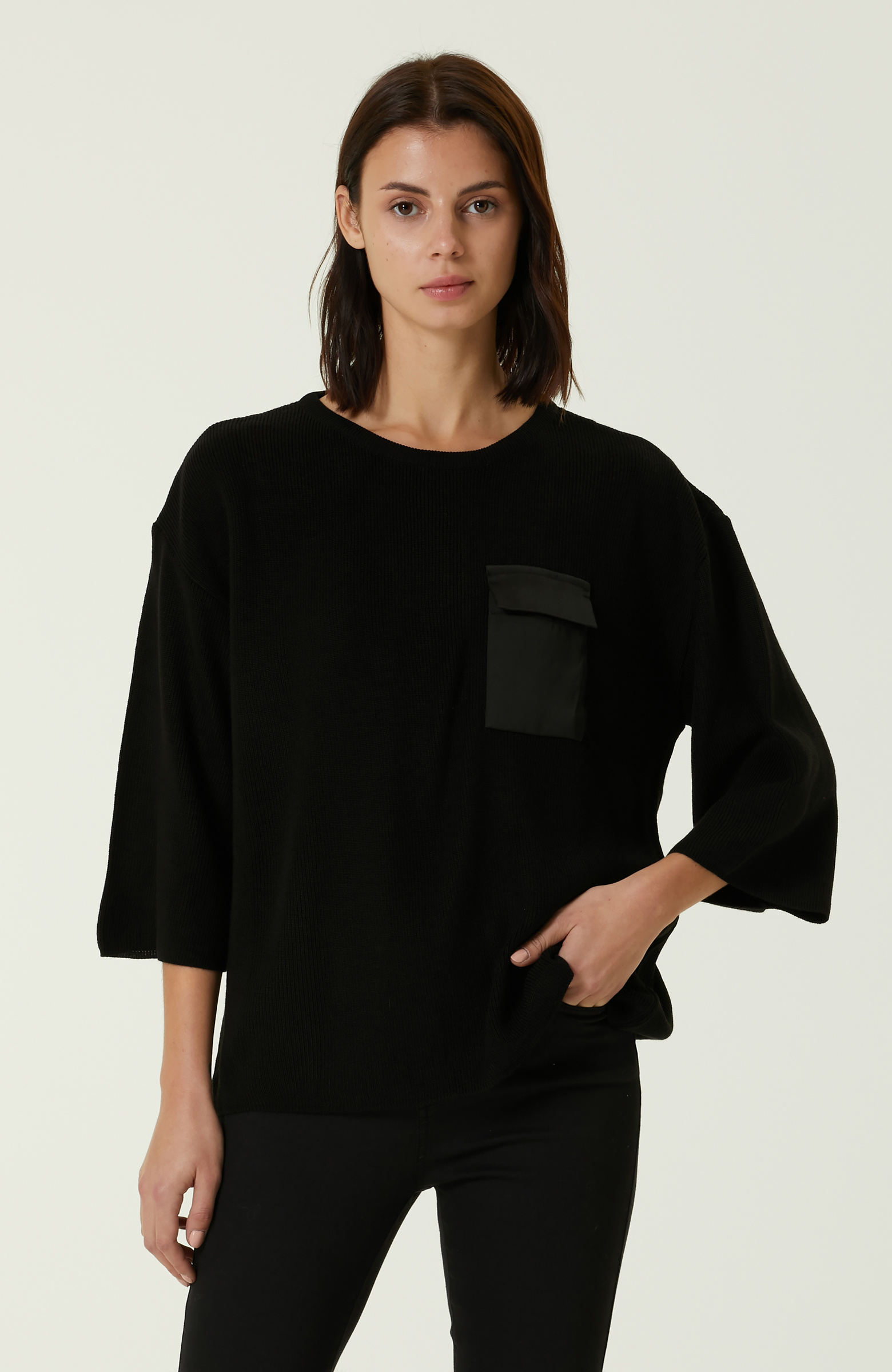 Basic Fit Siyah Kazak