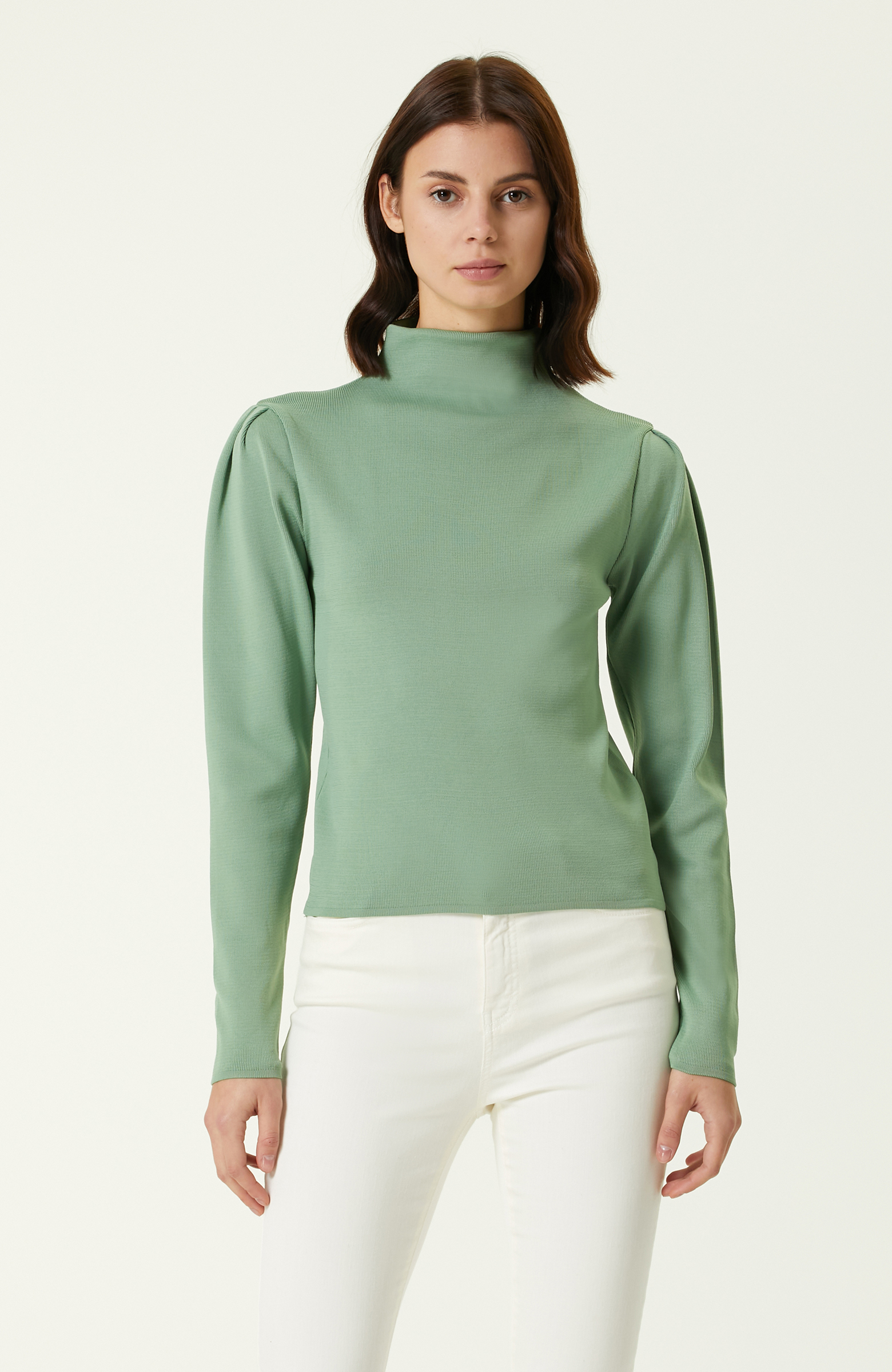 Basic Fit Küf Yeşili Kazak