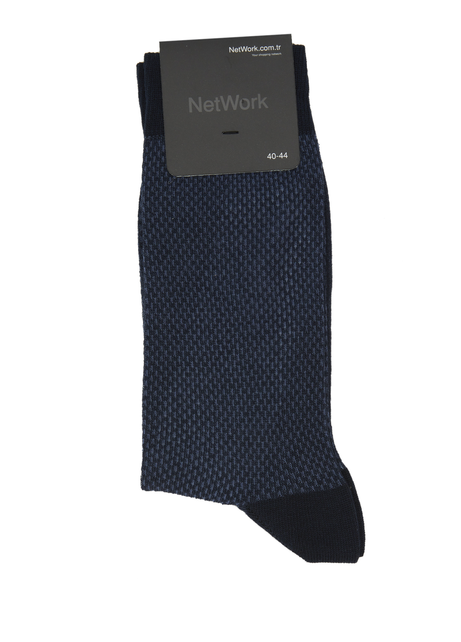 Lacivert Mikro Desenli Erkek Çorap