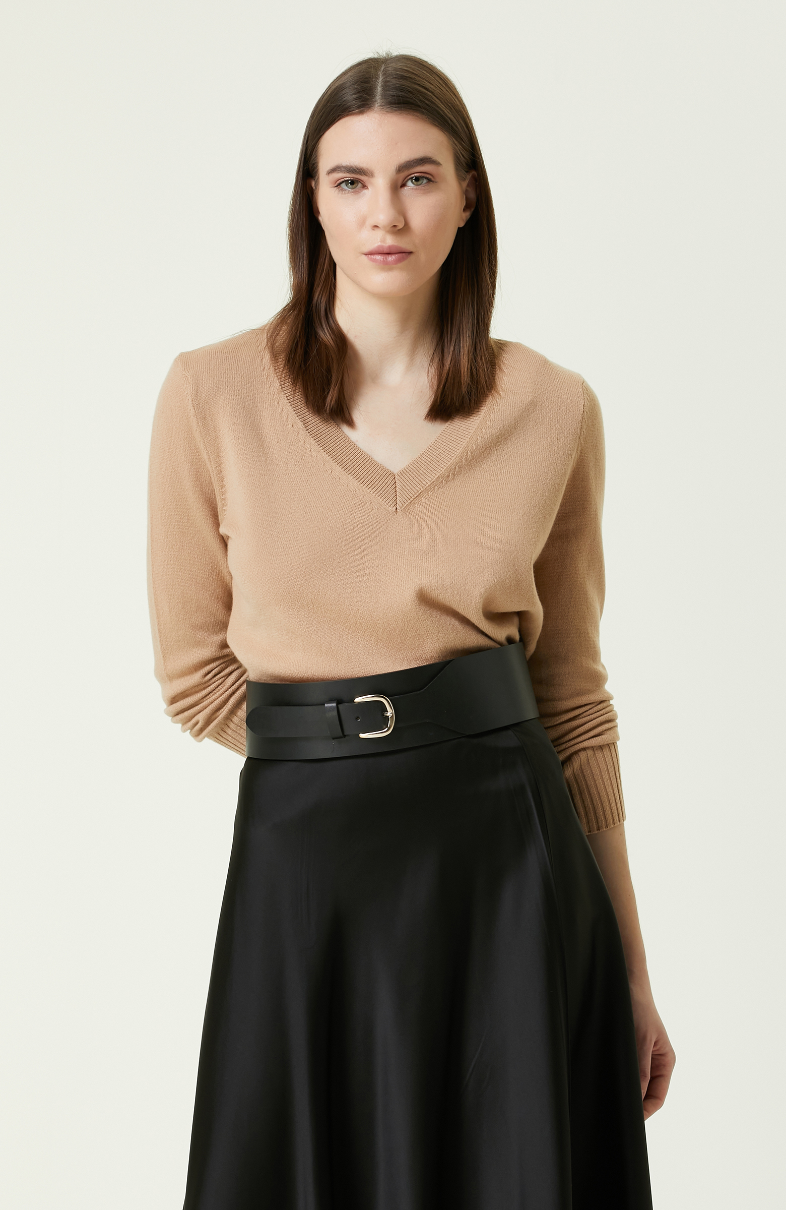 Basic Fit Camel Kaşmir Kazak Basic Fit Camel Kaşmir Kazak