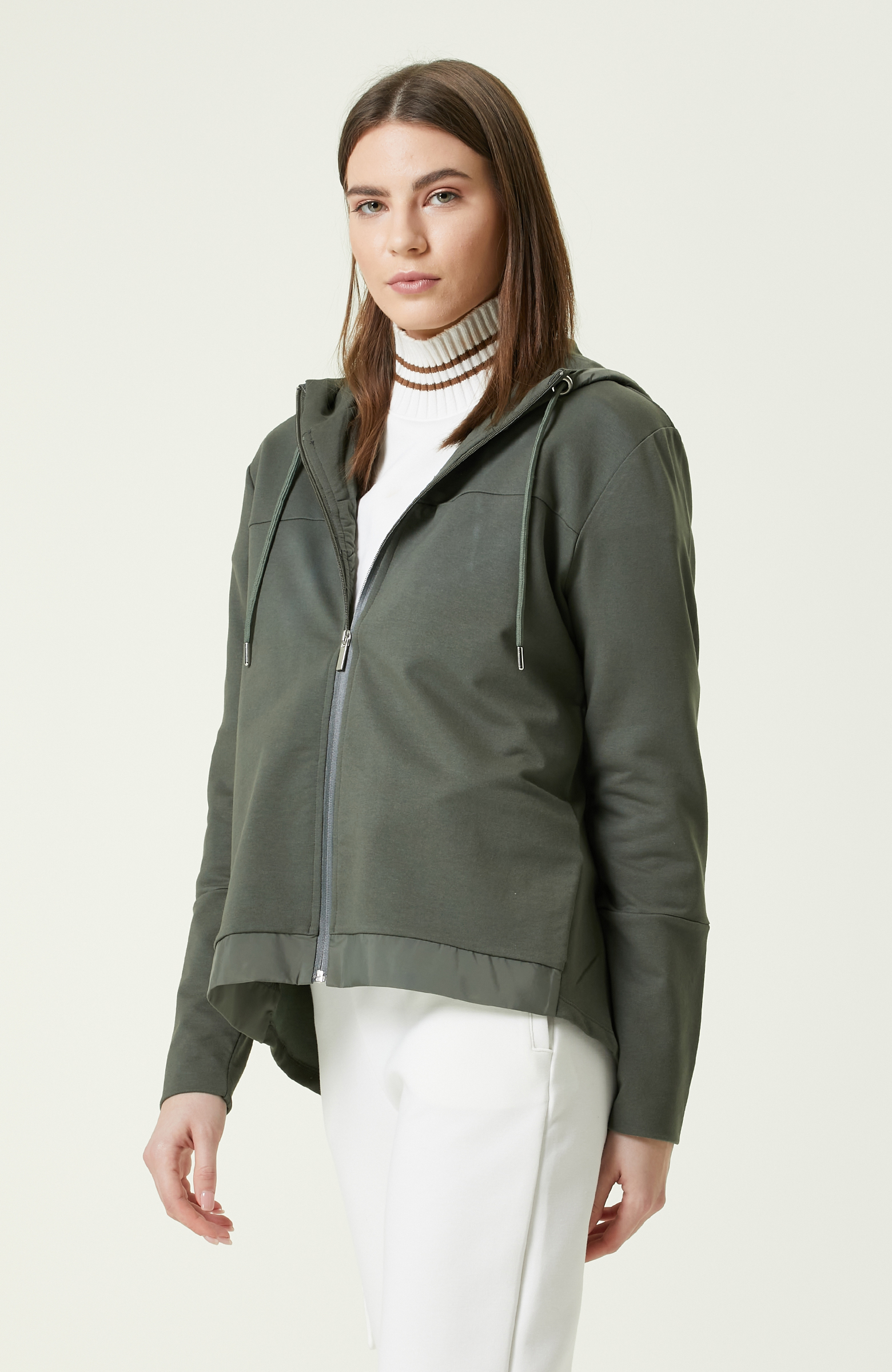 Geniş Fit Haki Ceket