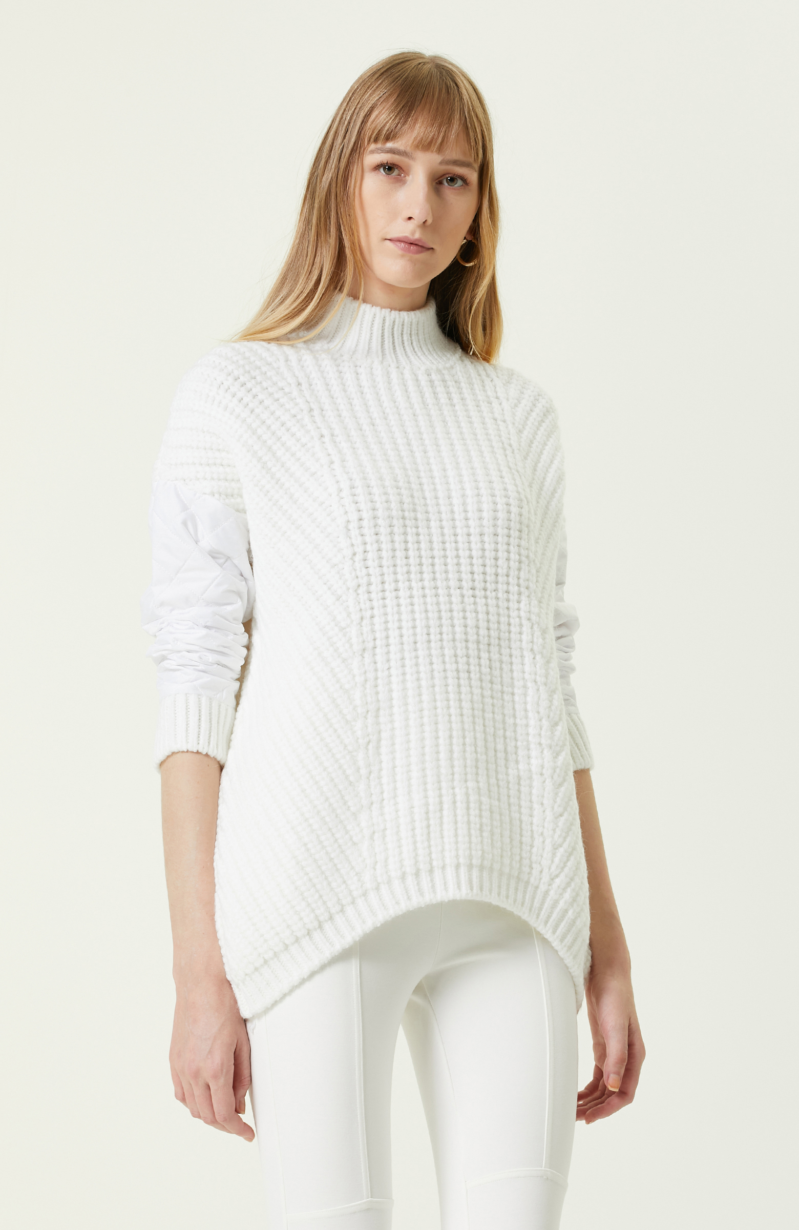 Basic Fit Beyaz Kazak Basic Fit Beyaz Kazak