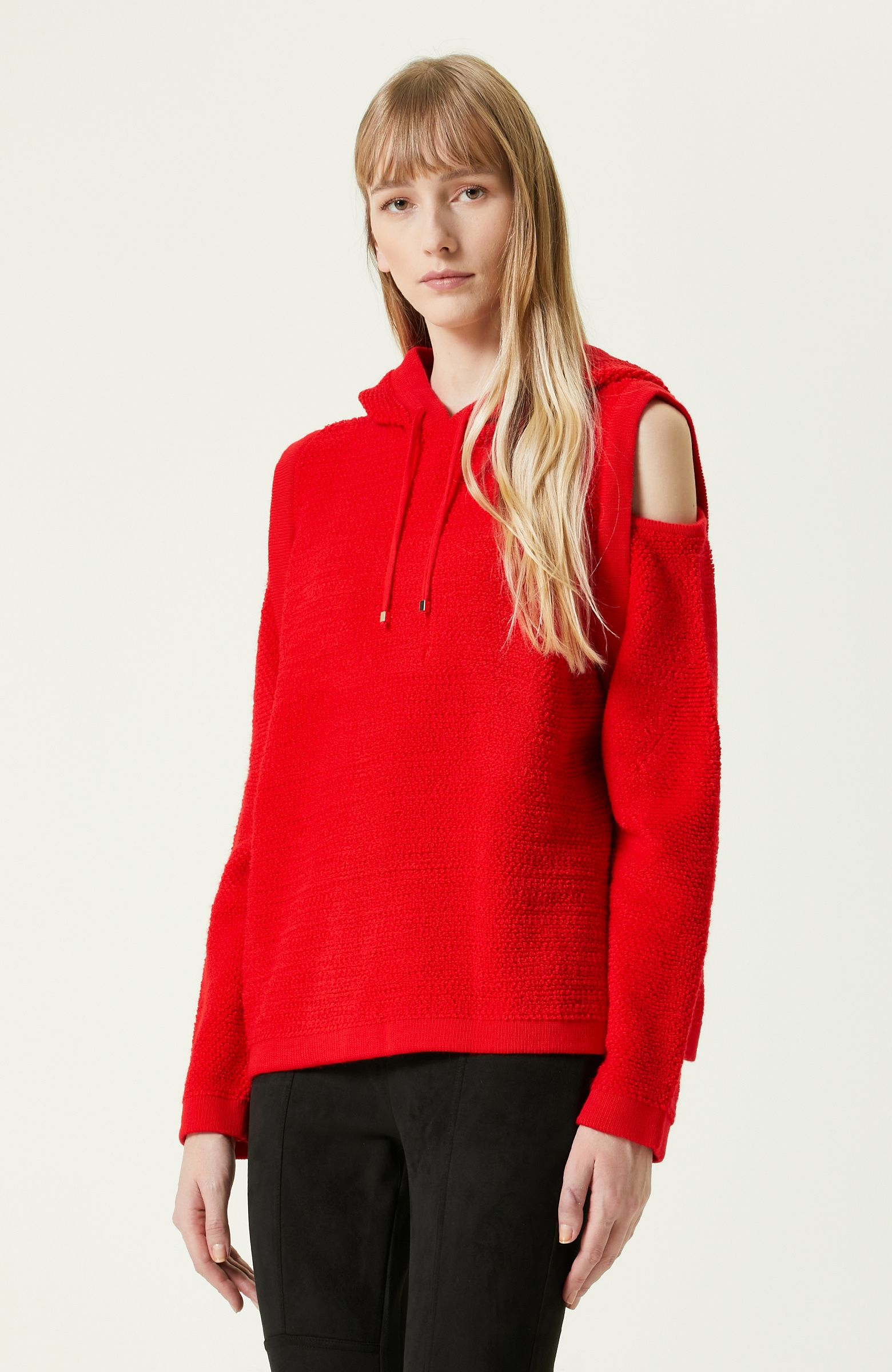 Slim Fit Kırmızı Kazak