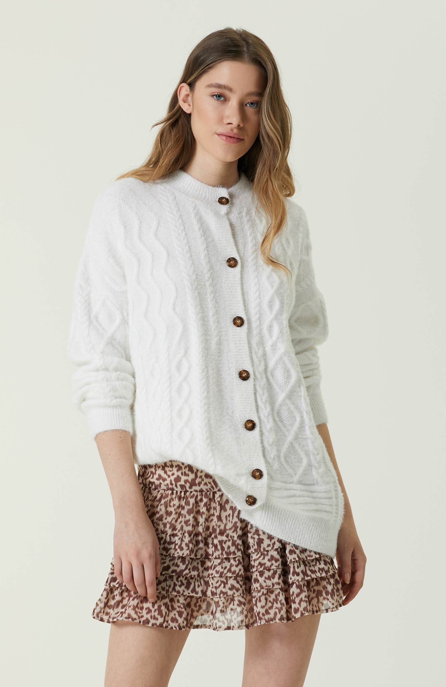 Basic Fit Beyaz Hırka