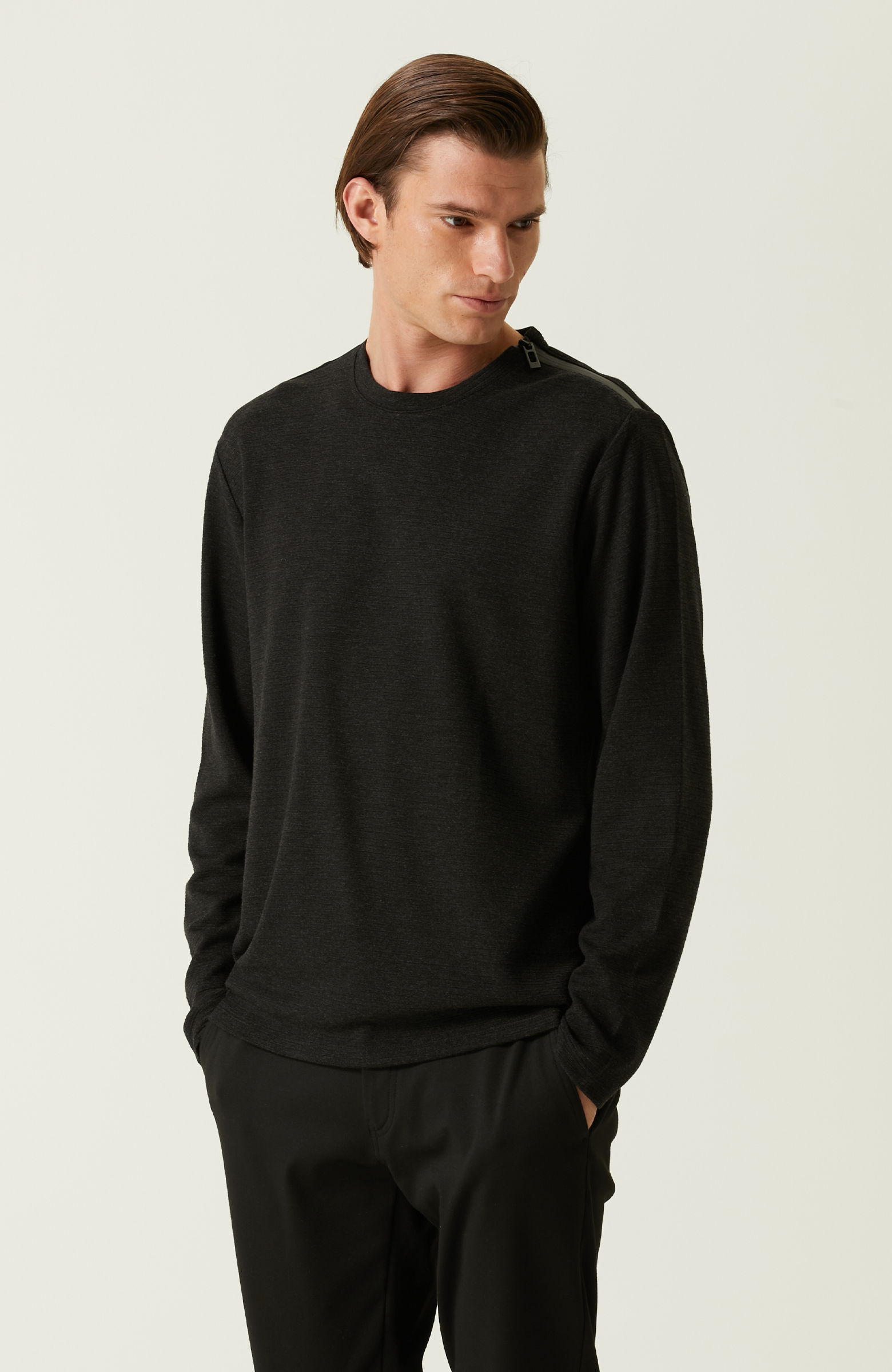 Slim Fit Antrasit Sweatshirt Slim Fit Antrasit Sweatshirt