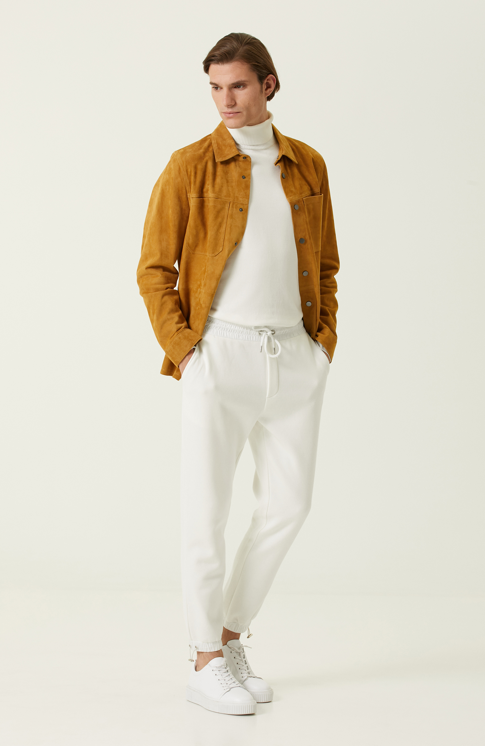 Slim Fit Ekru Eşofman Altı Slim Fit Ekru Eşofman Altı