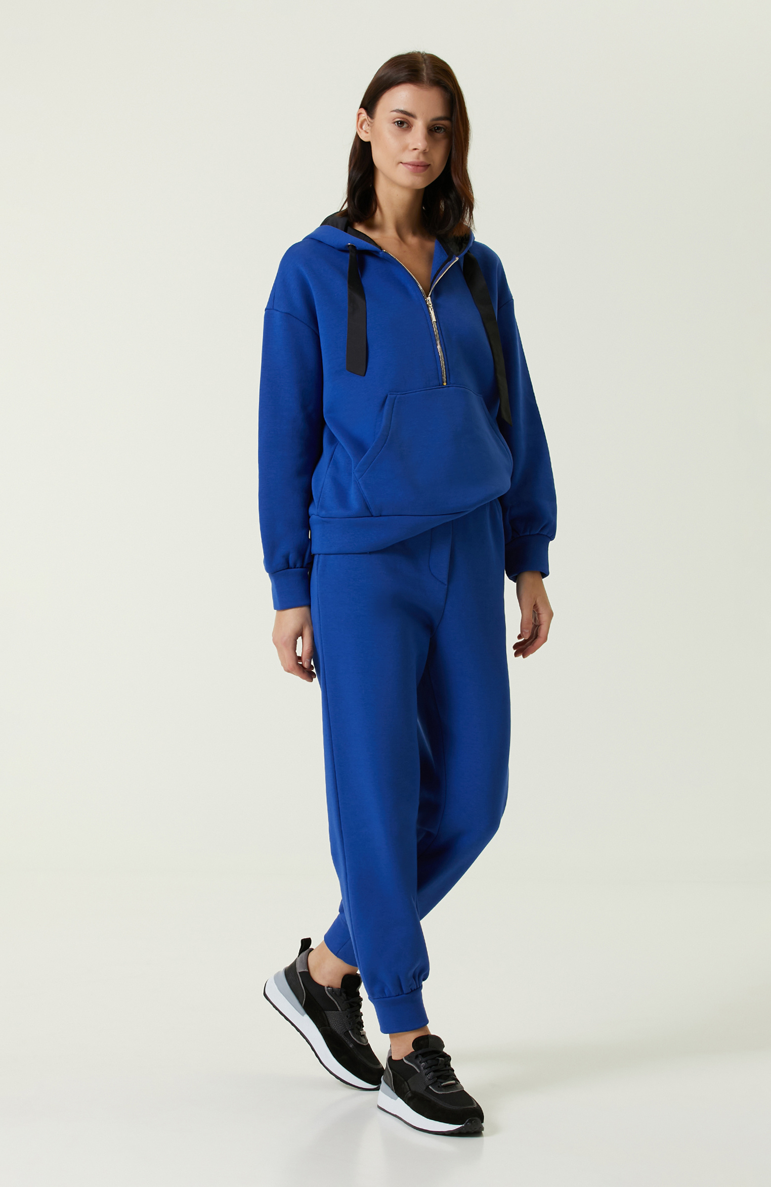 Slim Fit Mavi Eşofman Altı