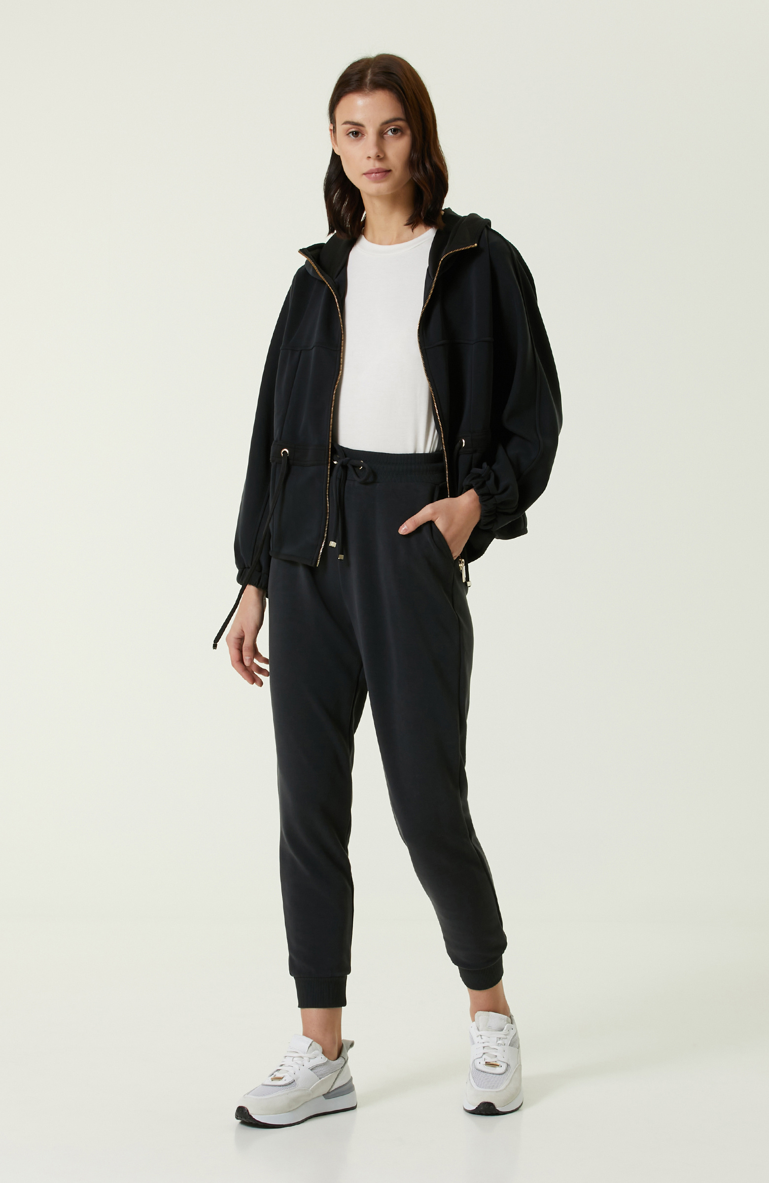 Slim Fit Siyah Eşofman Altı
