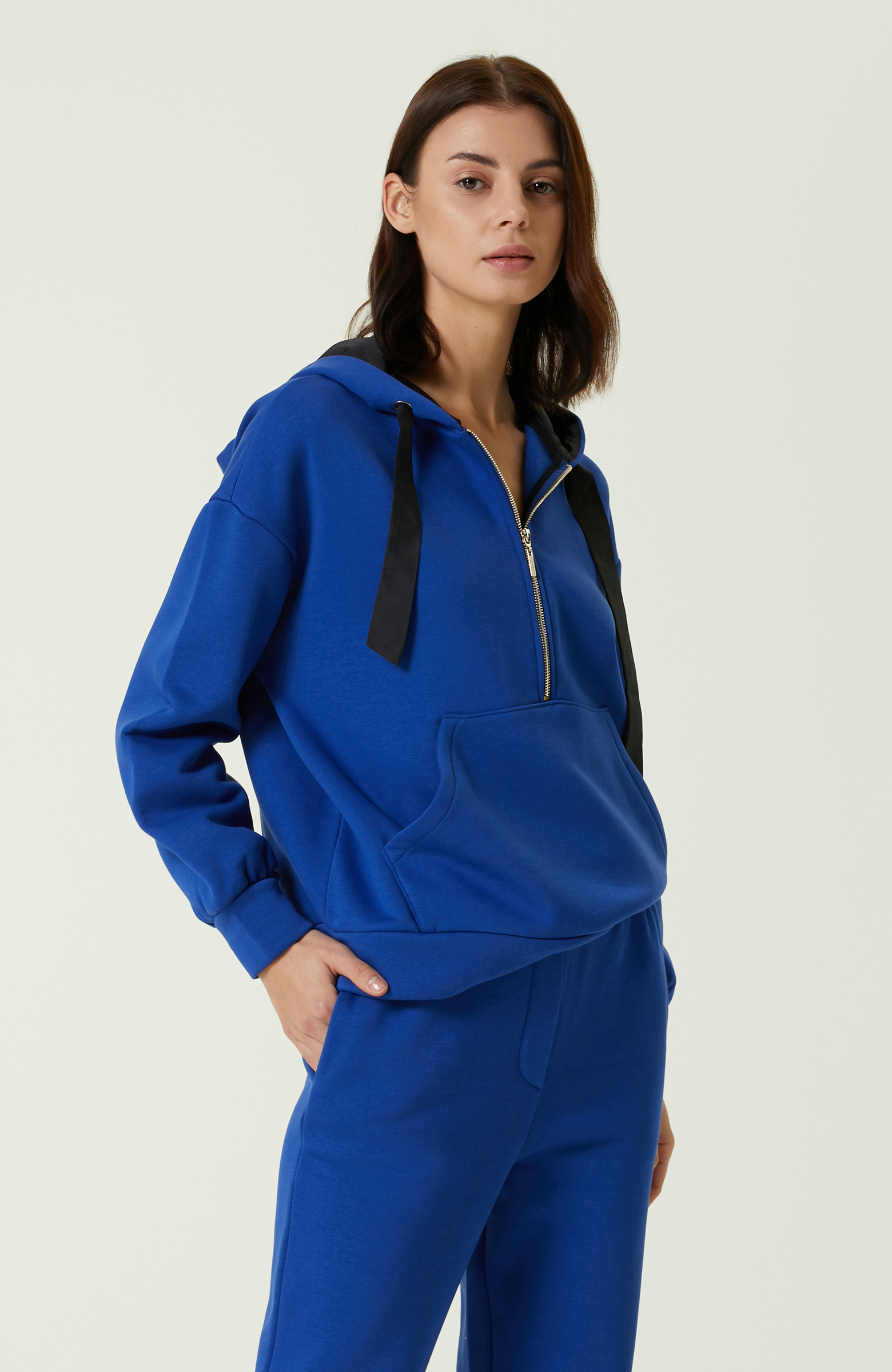 Basic Fit Mavi Sweatshirt