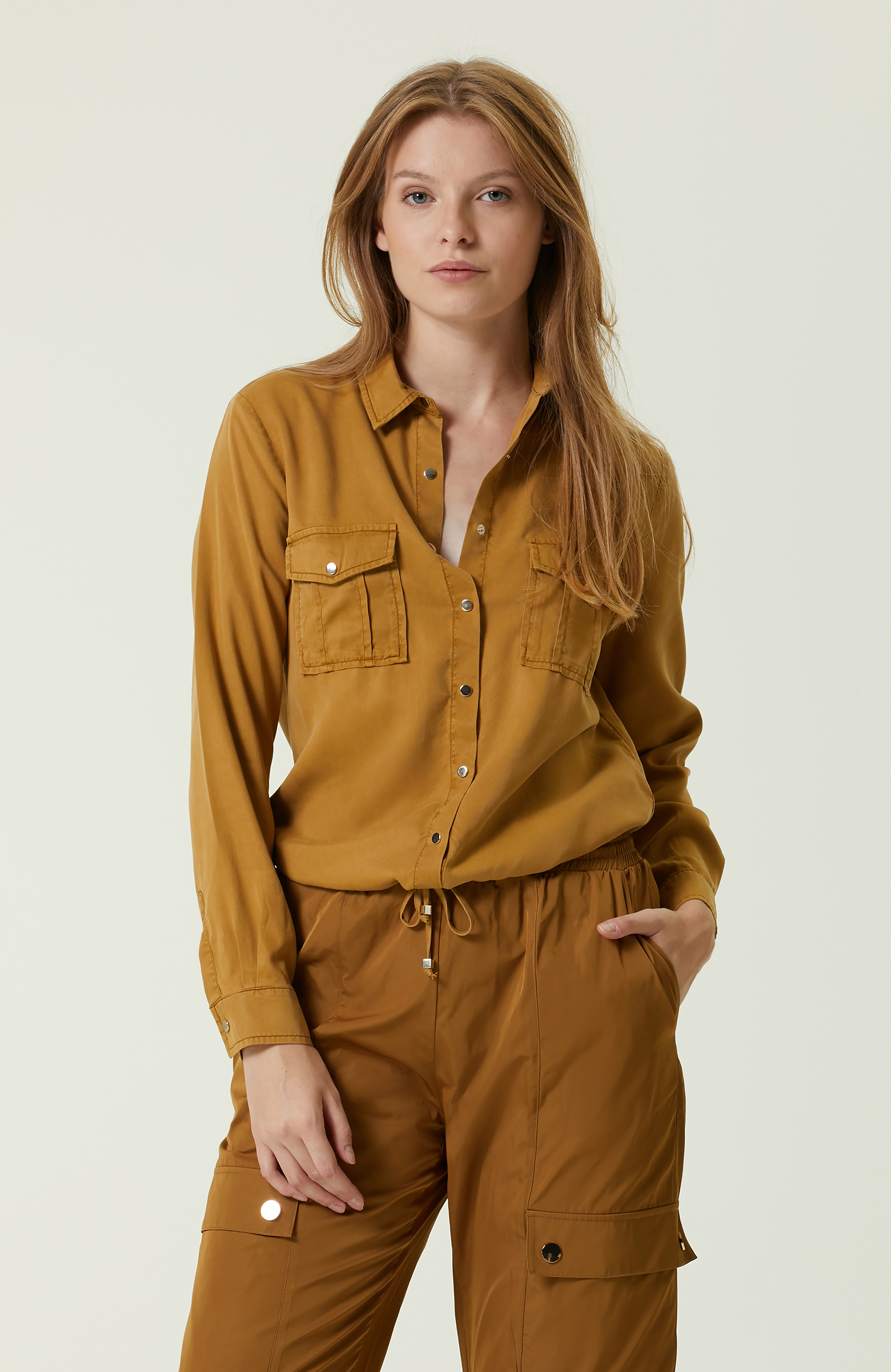 Basic Fit Camel Denim Gömlek Basic Fit Camel Denim Gömlek