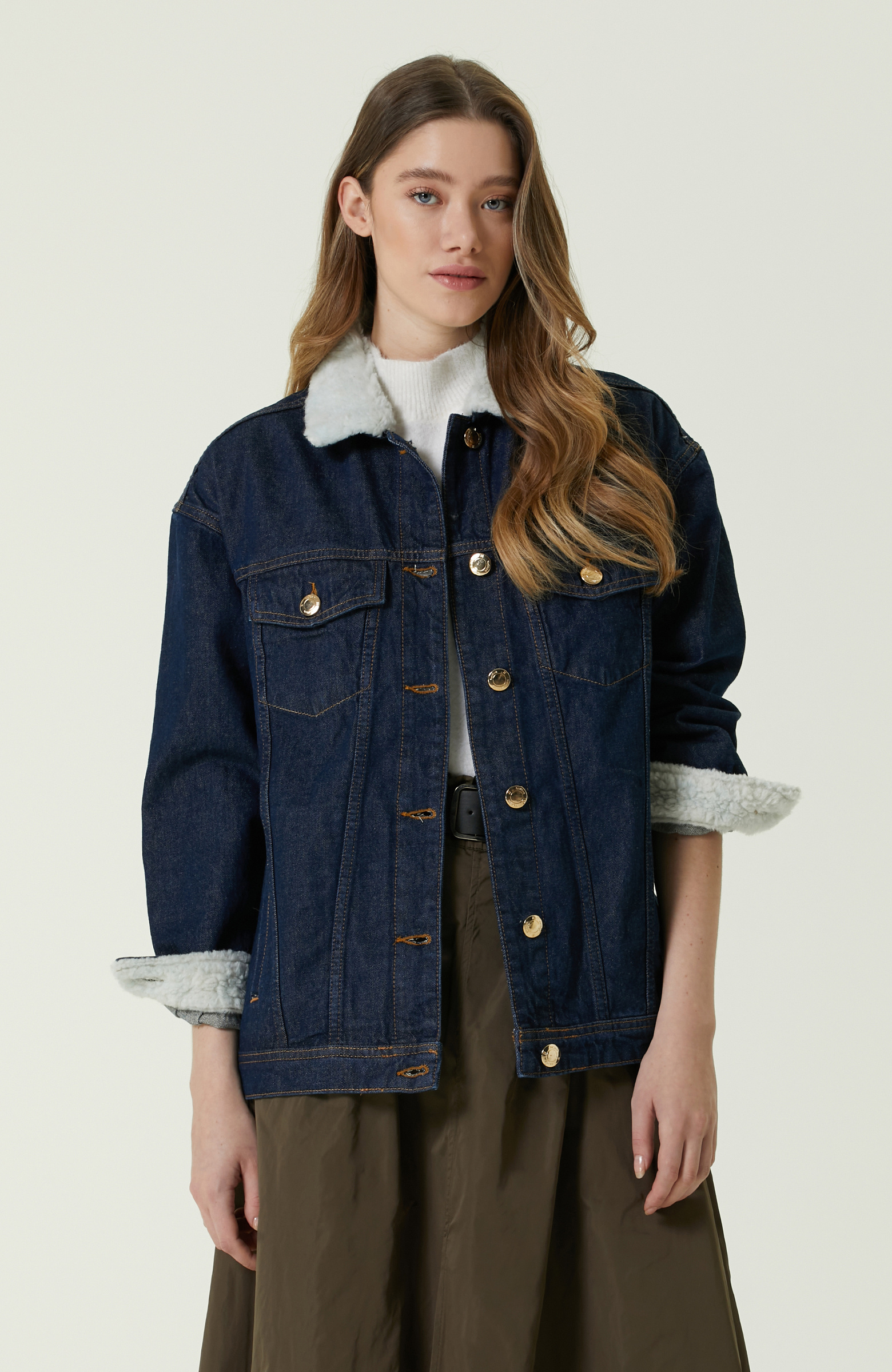 Basic Fit Lacivert Denim Mont