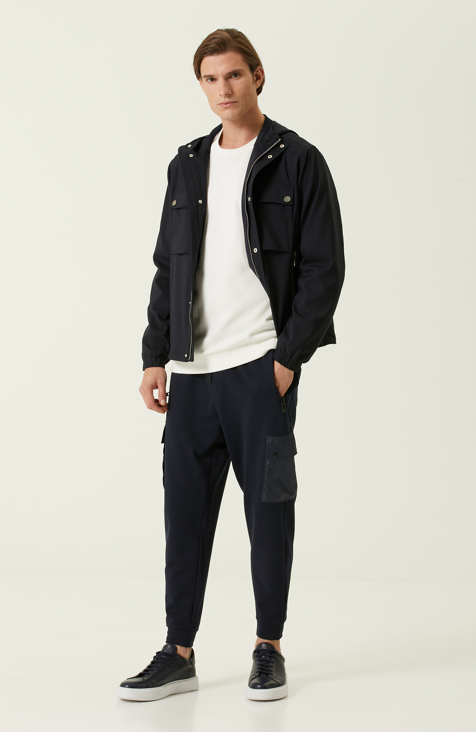 Slim Fit Lacivert Eşofman Altı