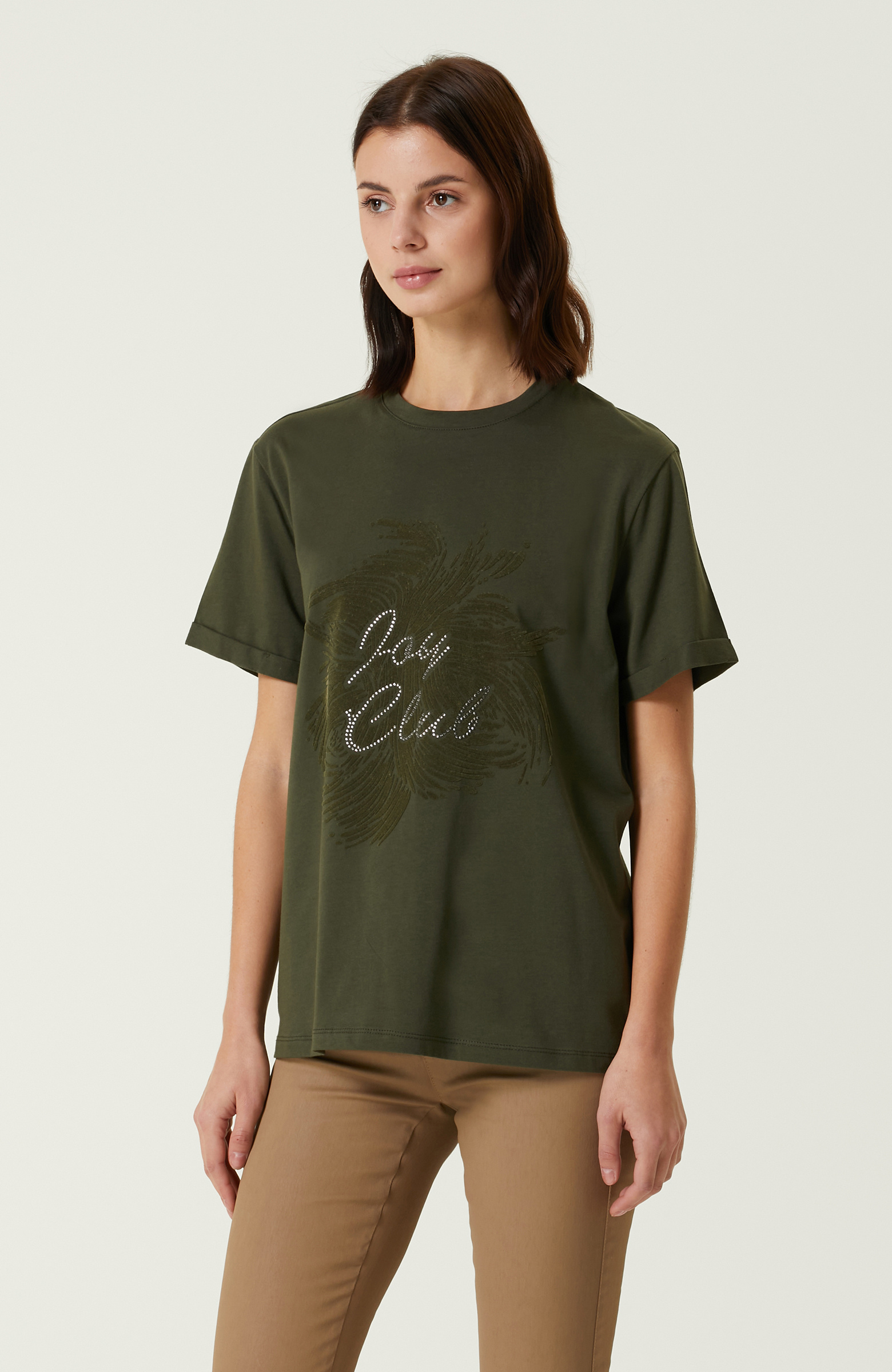 Basic Fit Haki T-shirt Basic Fit Haki T-shirt