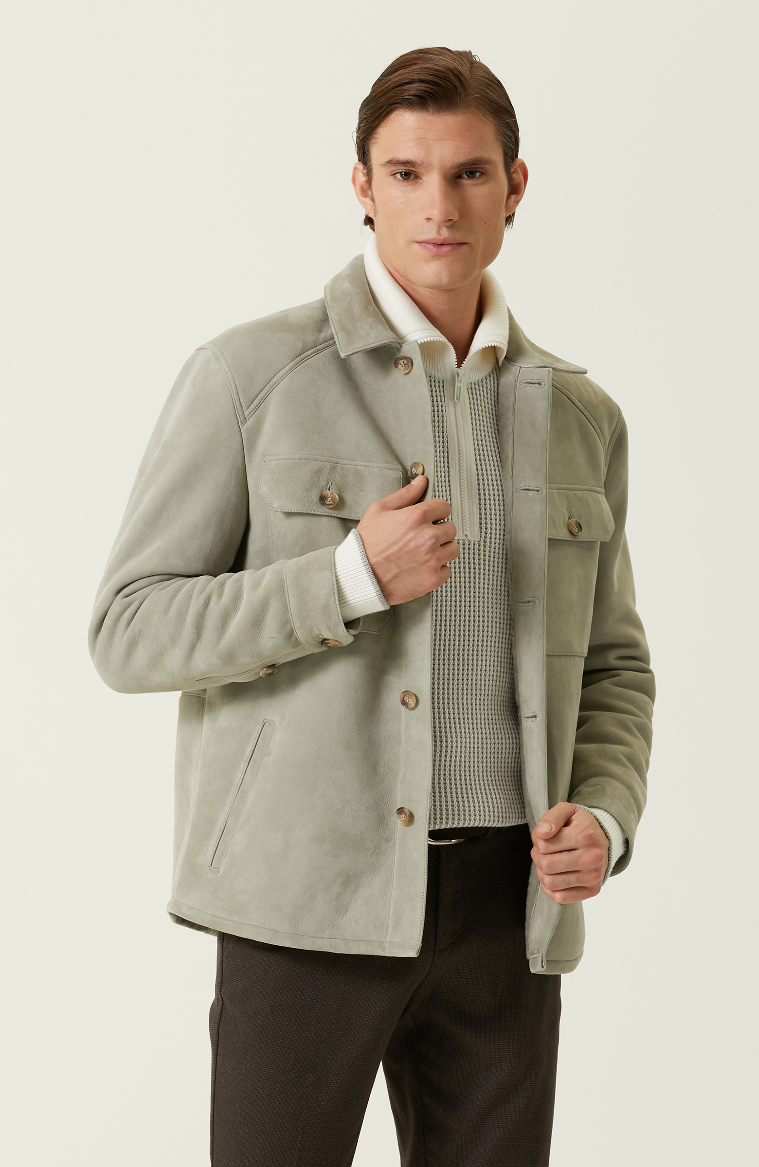 Slim Fit Mint Deri Mont Slim Fit Mint Deri Mont