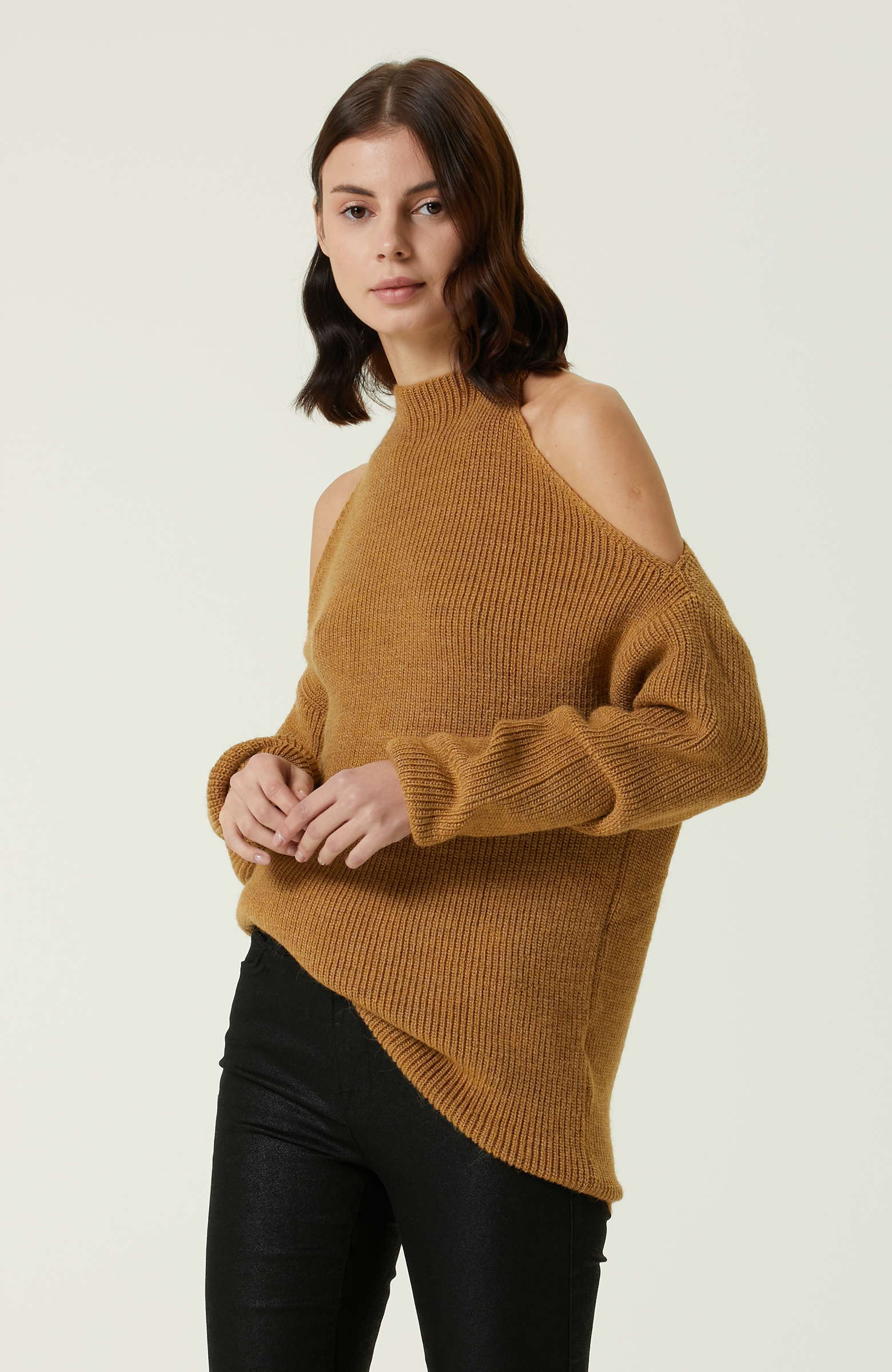 Slim Fit Camel Kazak