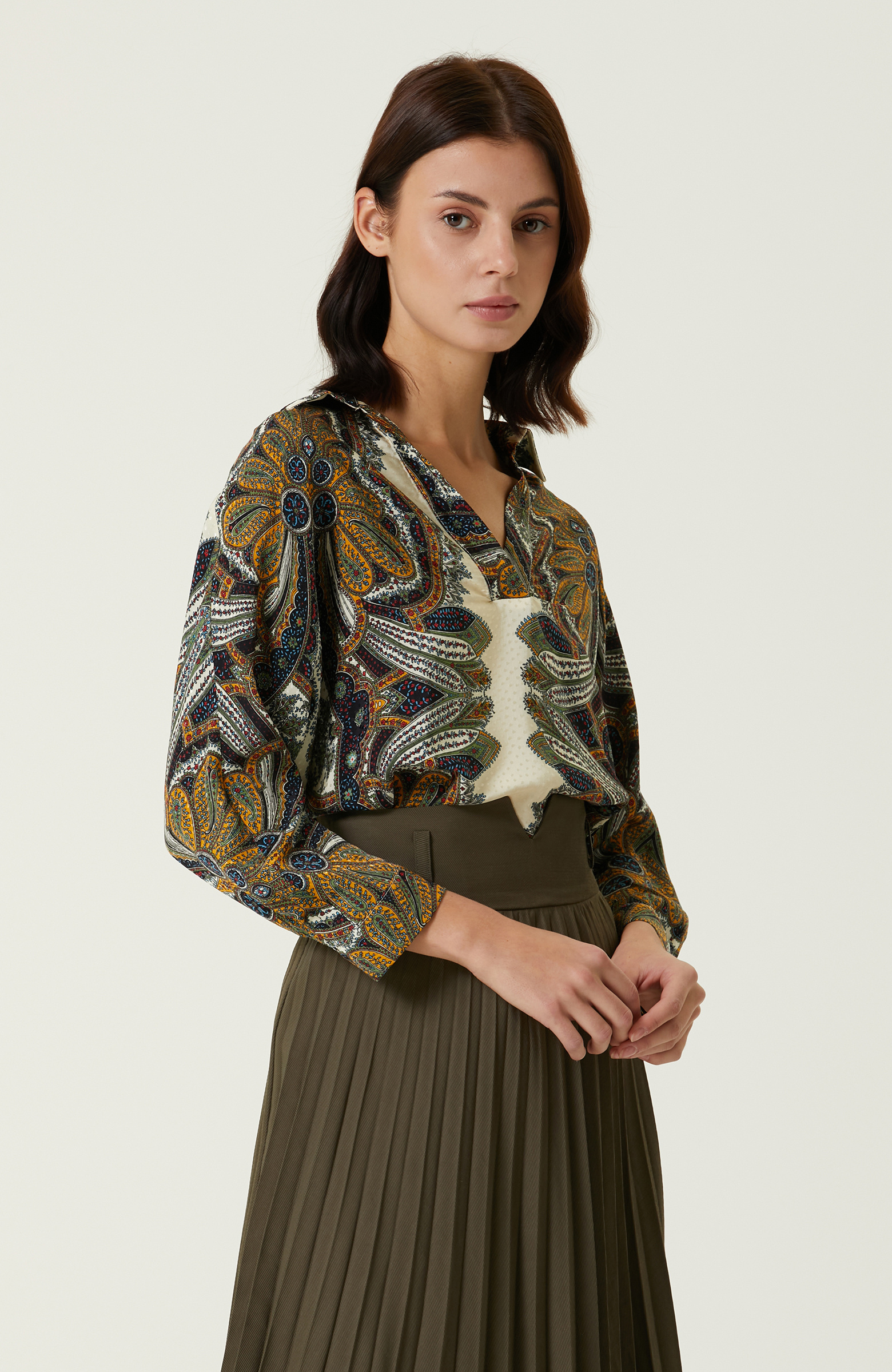 Regular Fit Haki Gömlek