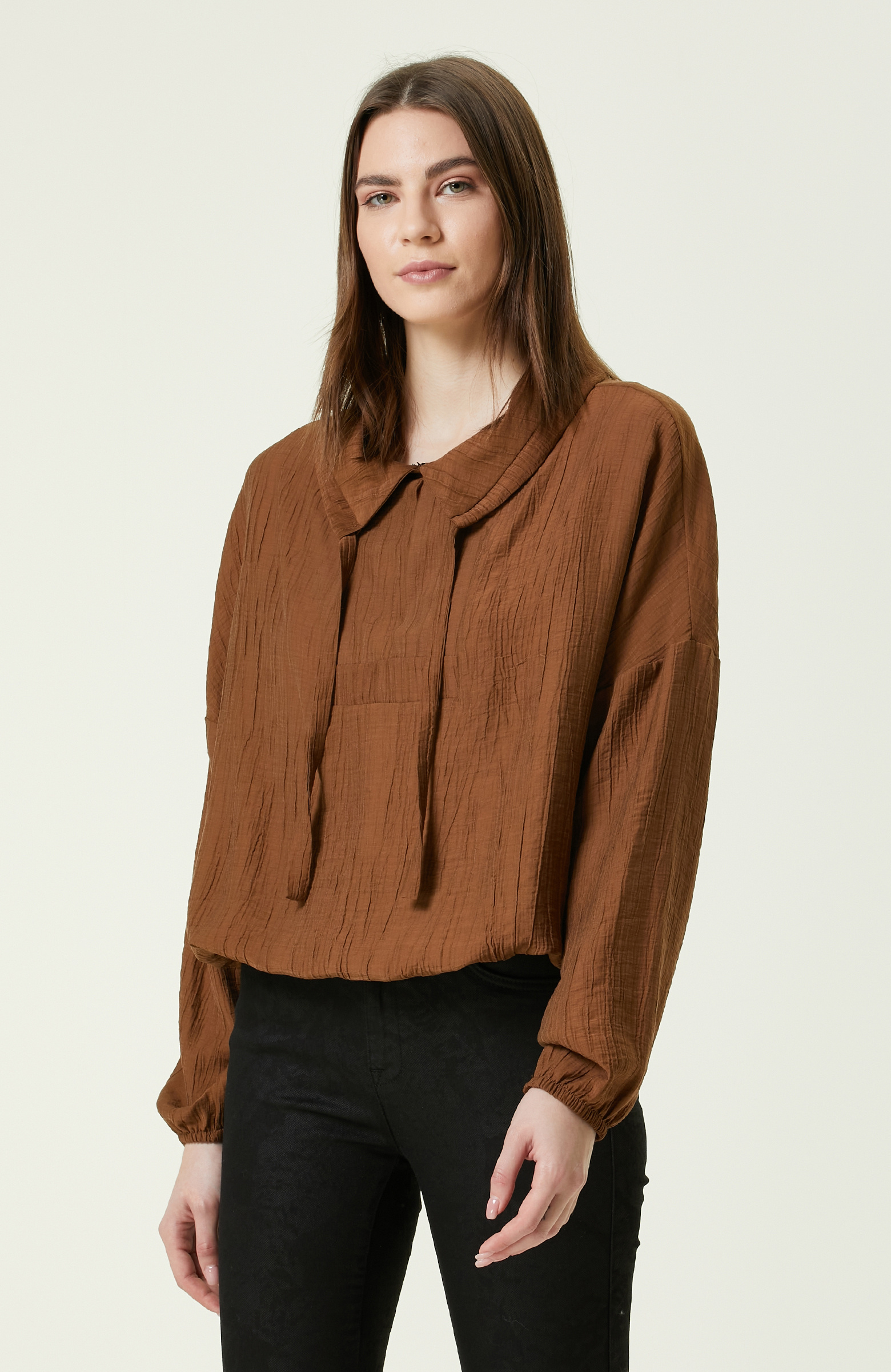 Regular Fit Açık Kahverengi Gömlek