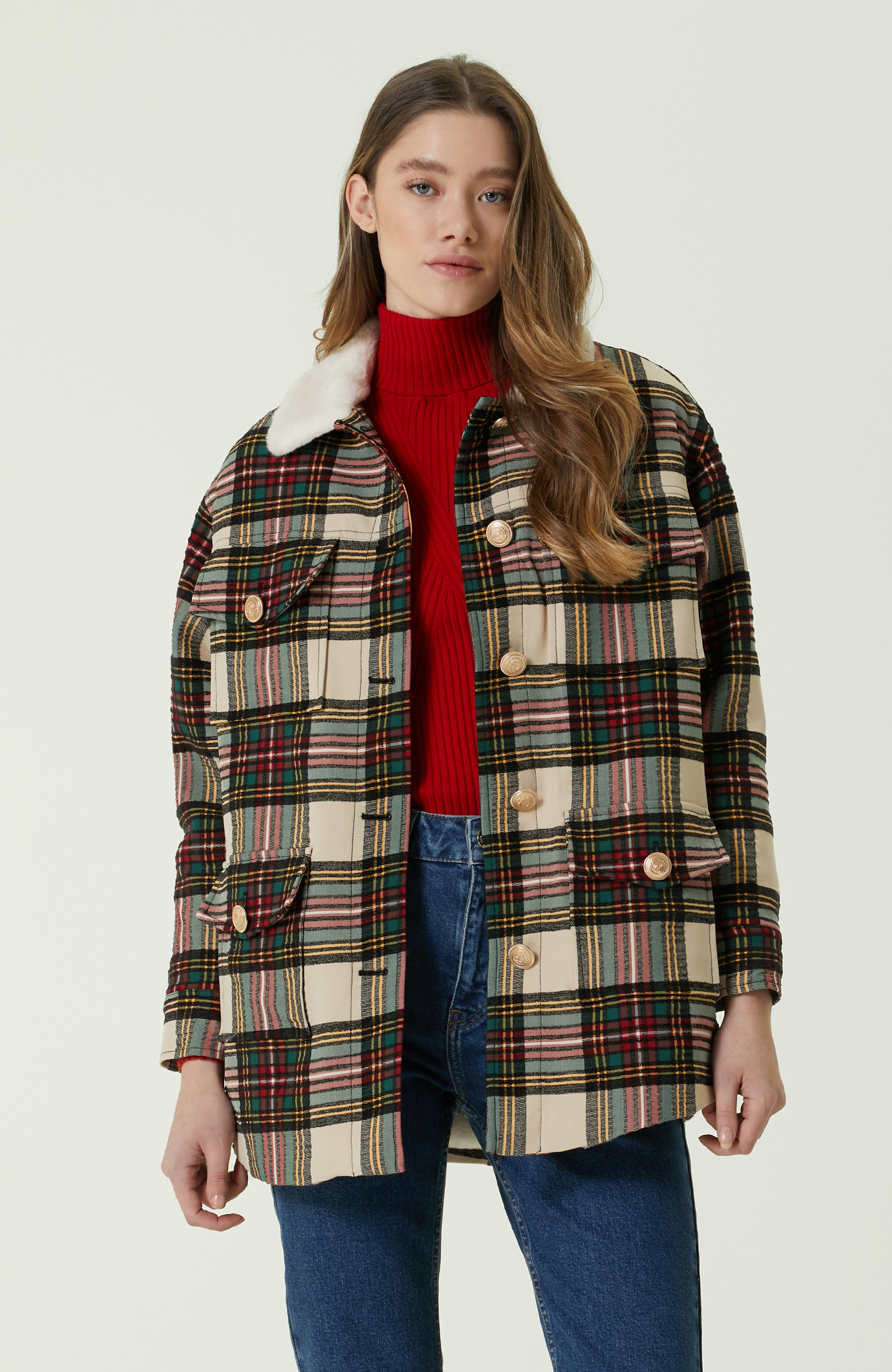 Regular Fit Ekru Haki Kaban