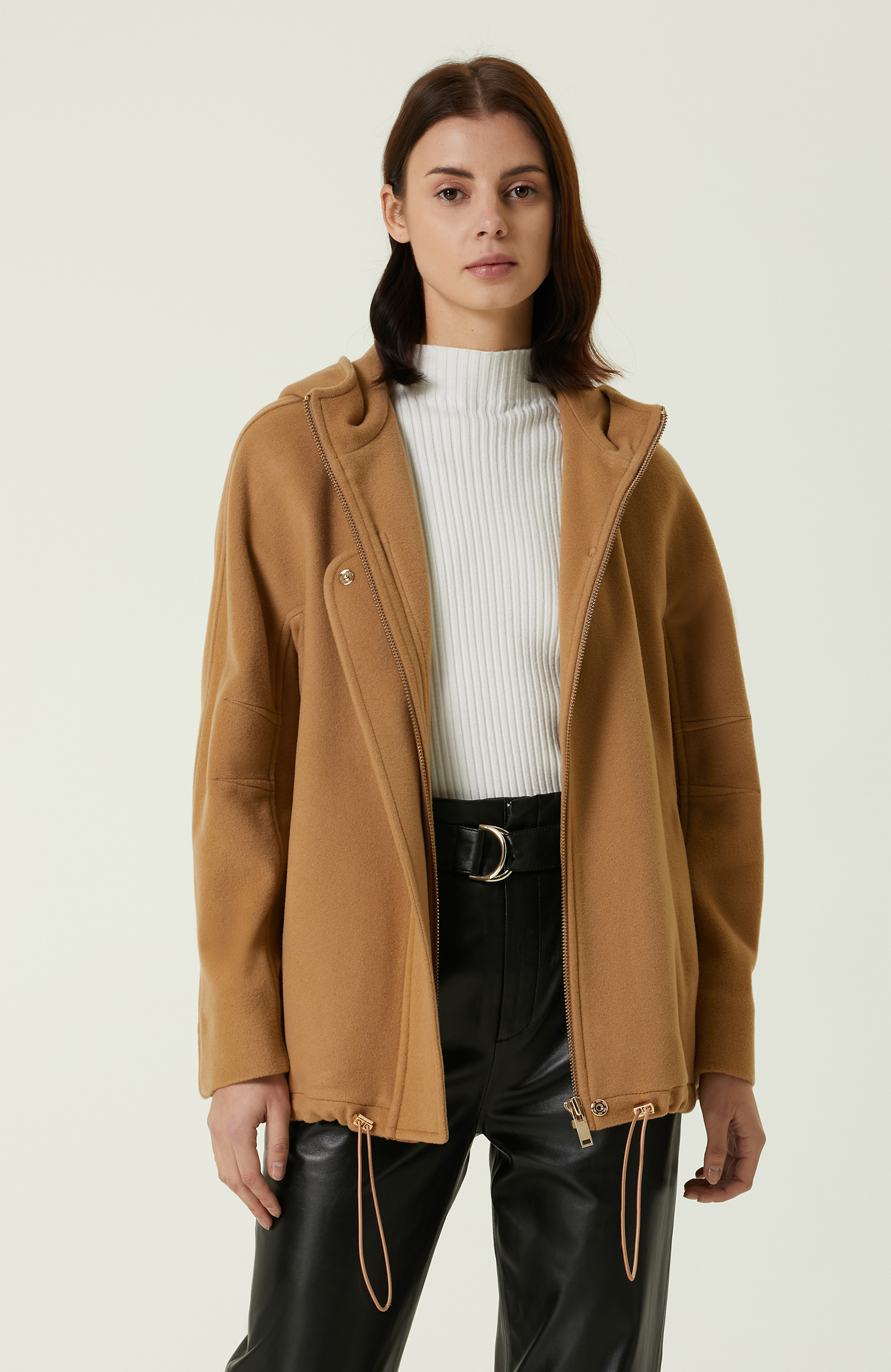 Regular Fit Camel Yün Kaban Regular Fit Camel Yün Kaban