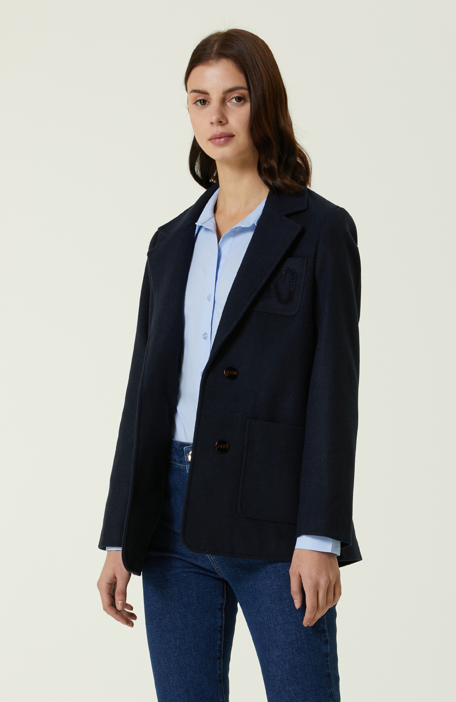 Regular Fit Lacivert Ceket