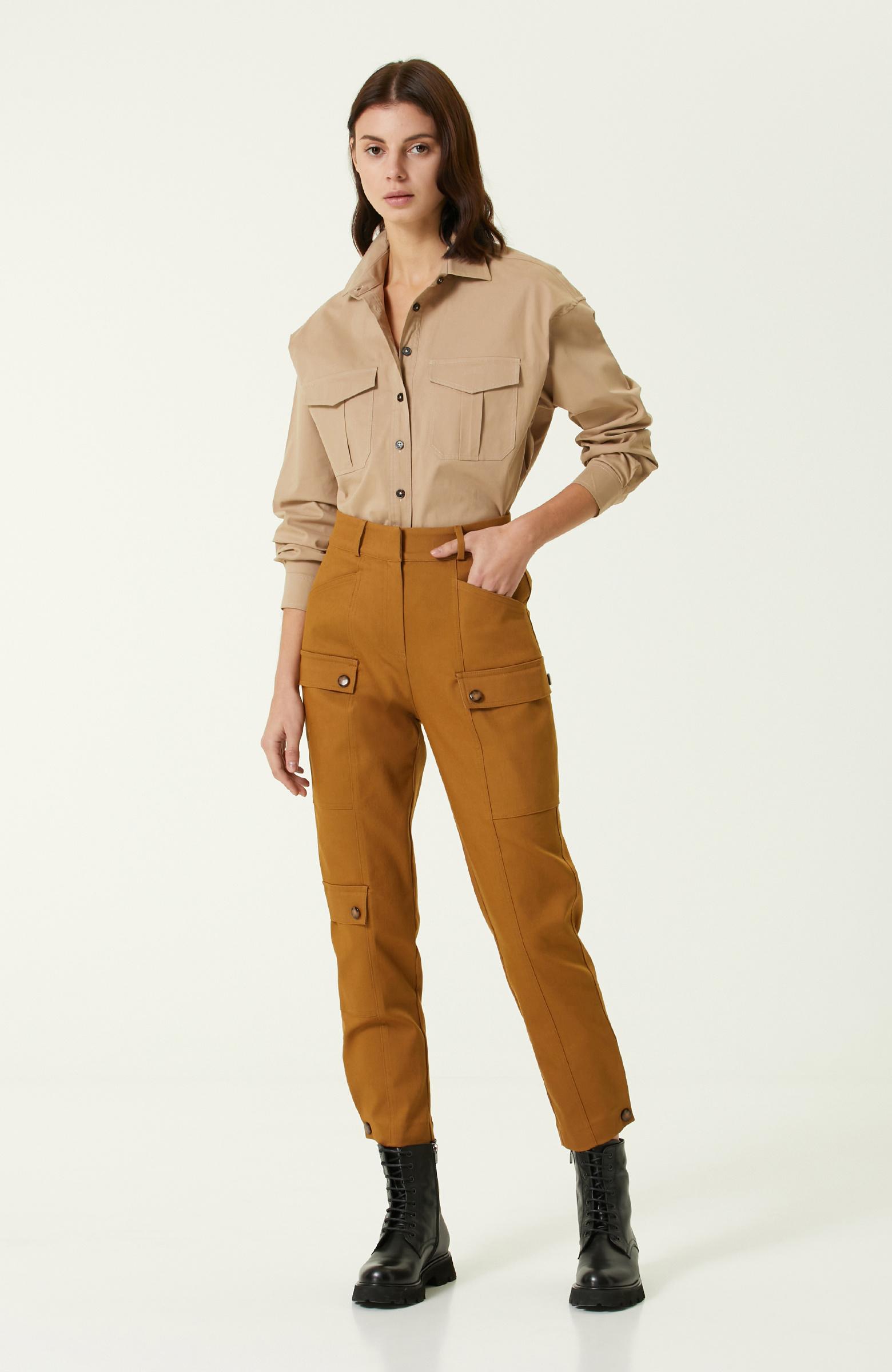 Regular Fit Camel Pantolon