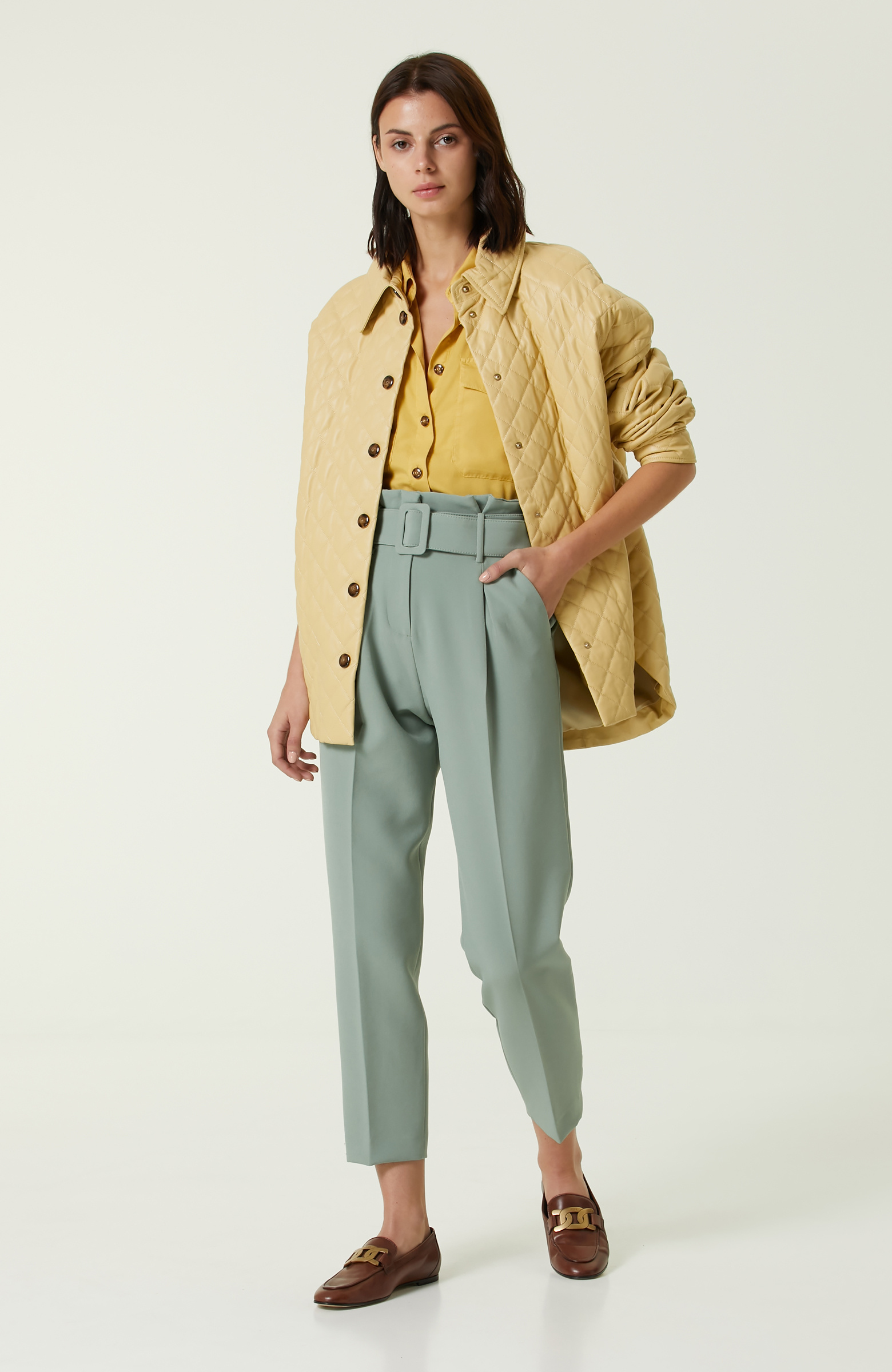 Regular Fit Yeşil Pantolon