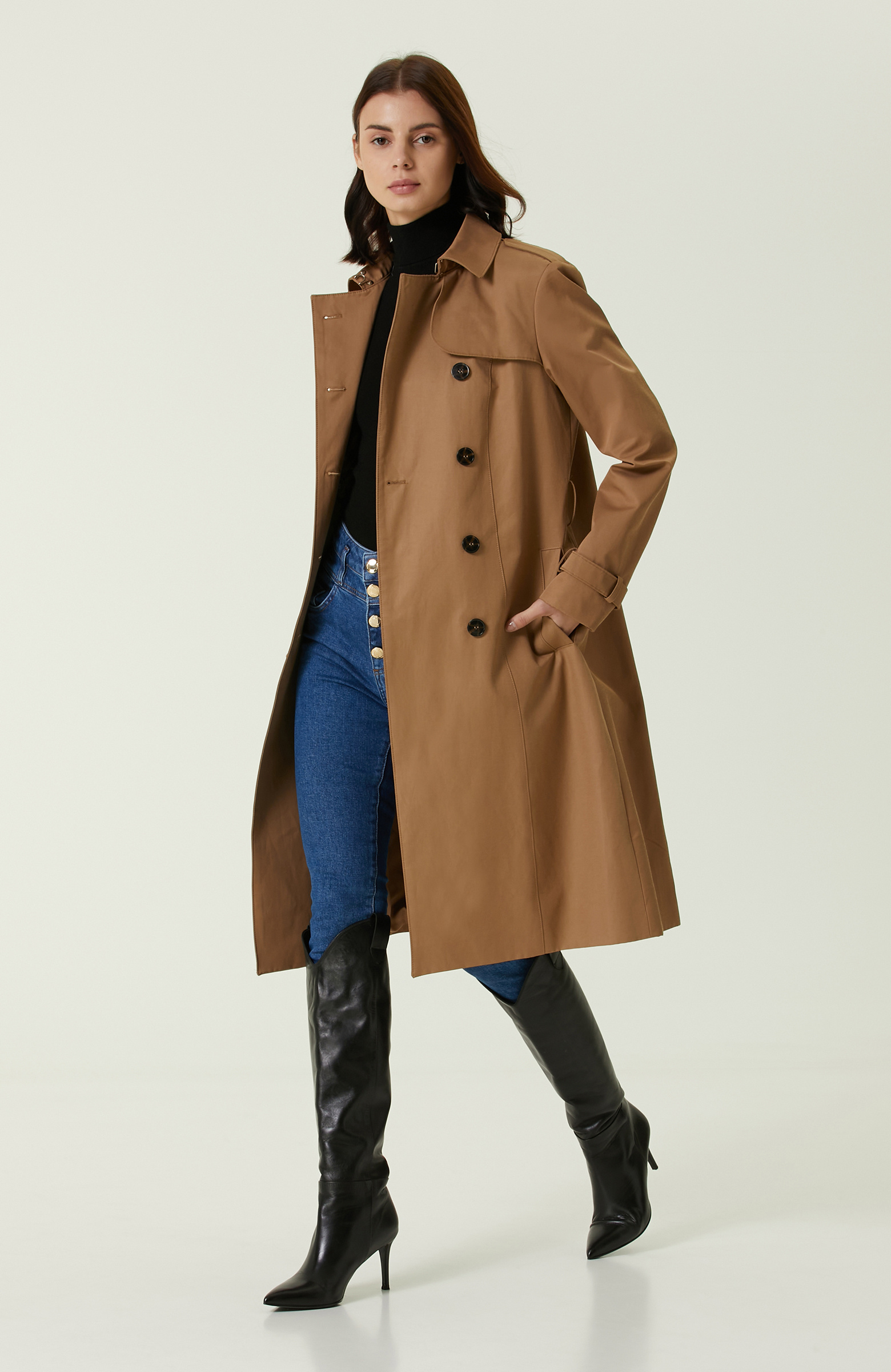 Regular Fit Camel Pardösü