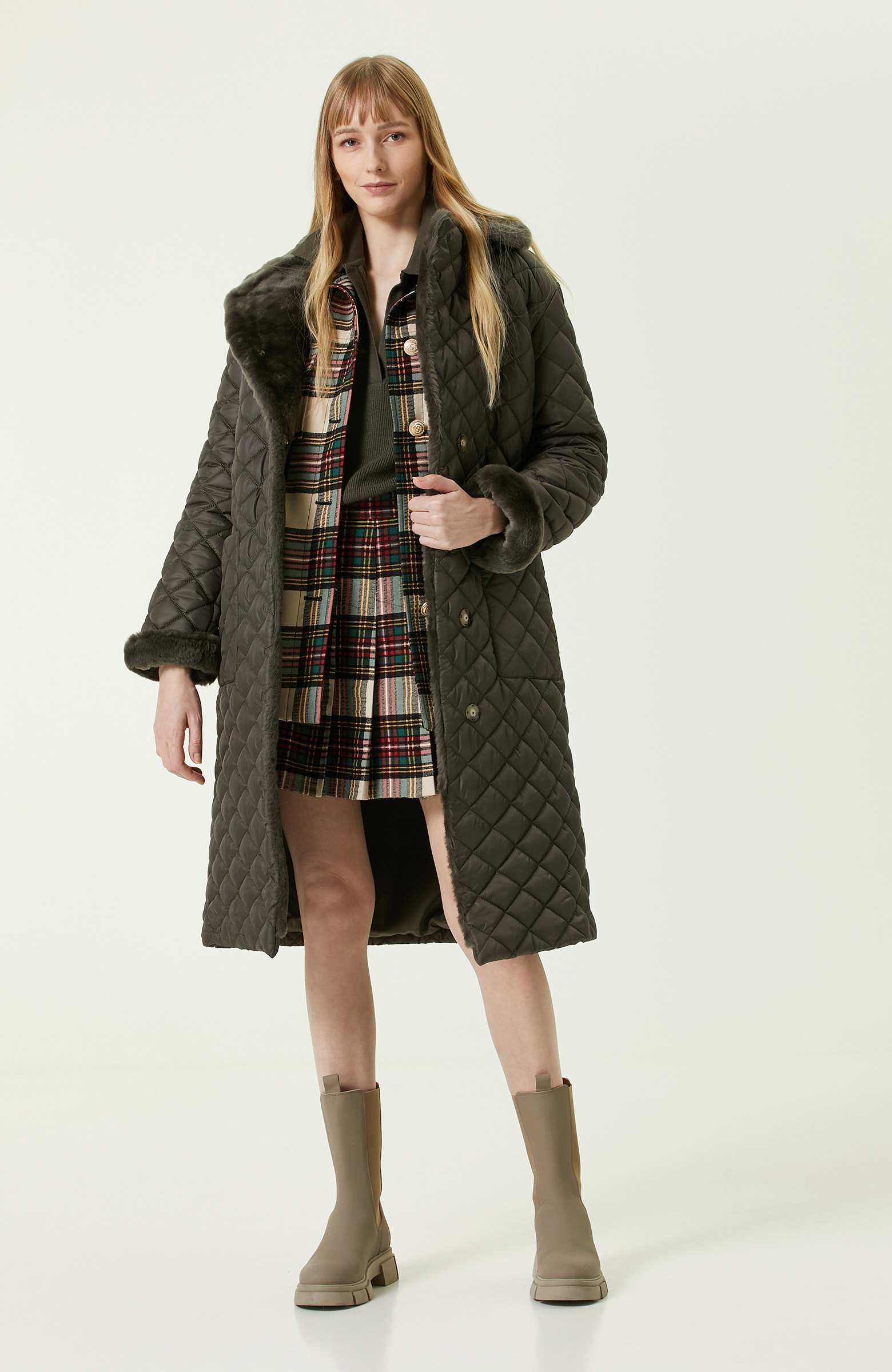 Regular Fit Haki Parka