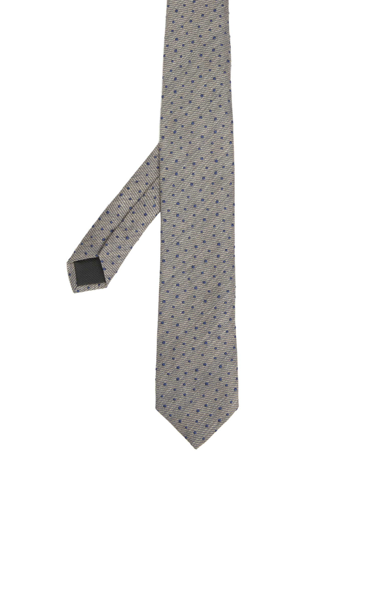 Vizon Lacivert Puantiyeli İpek Kravat