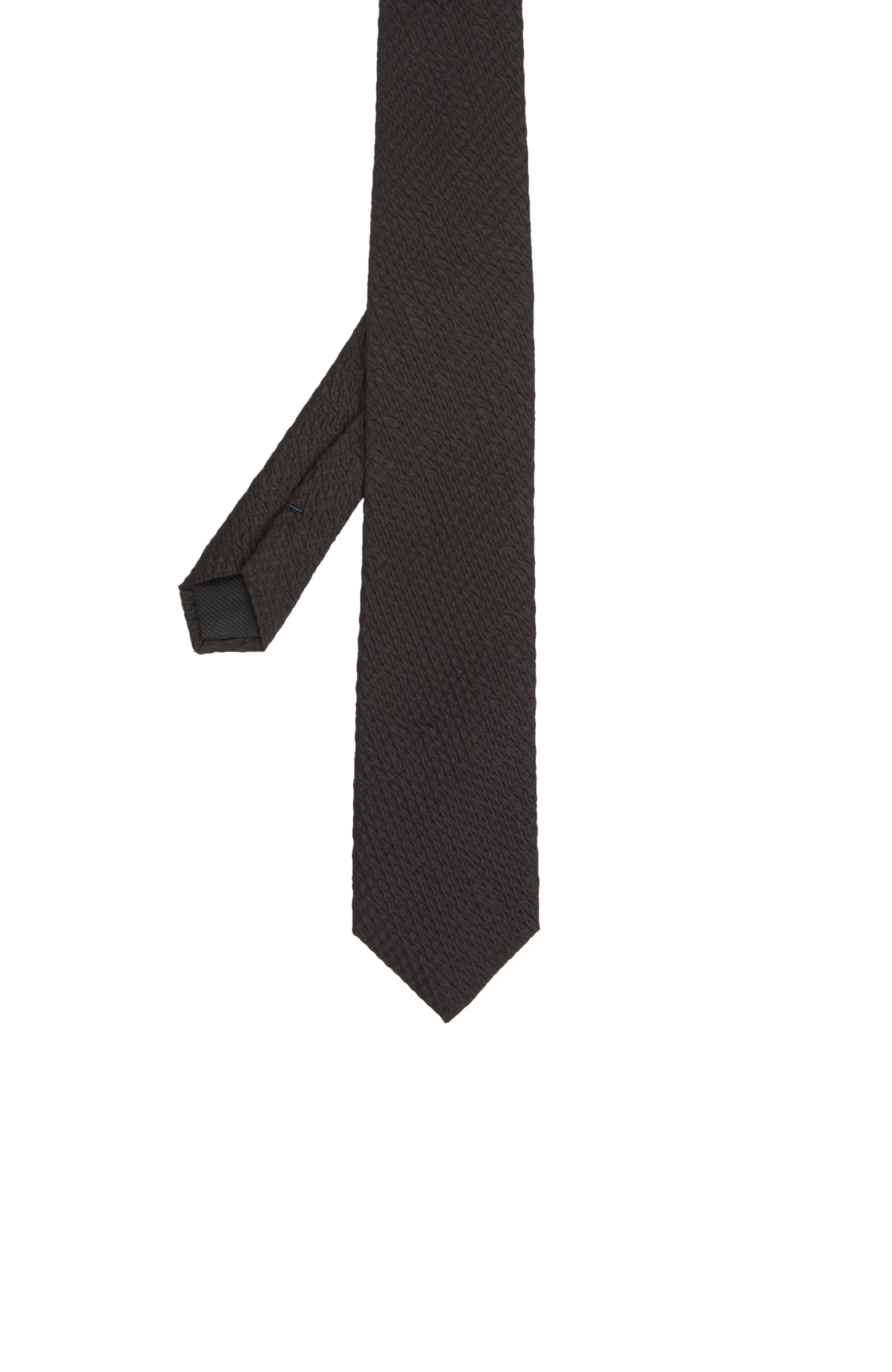 Siyah Çizgili İpek Kravat