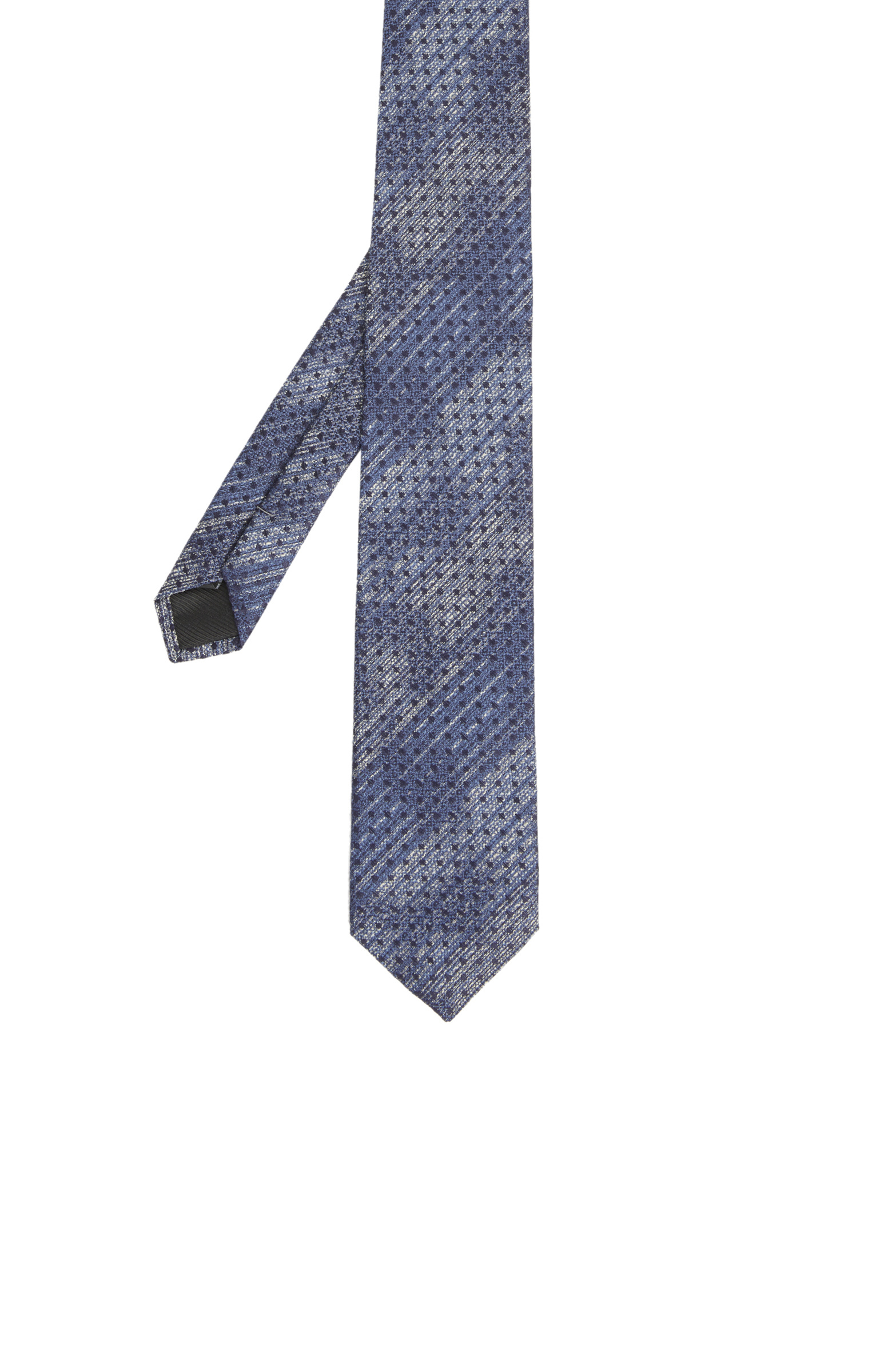 Mavi Puantiyeli İpek Kravat