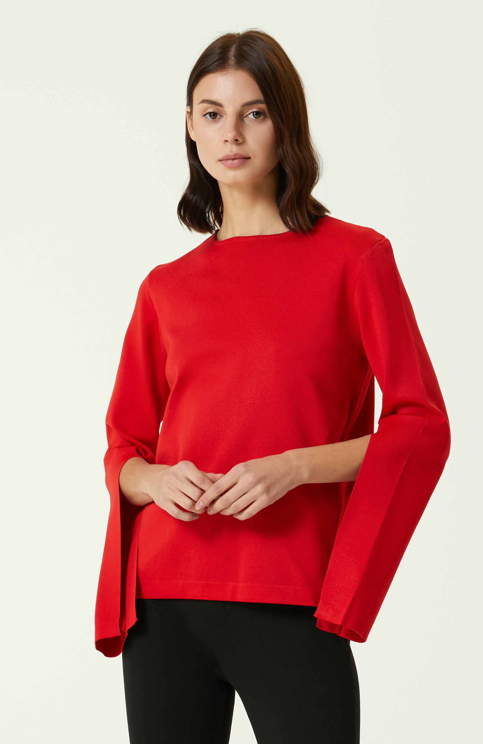 Basic Fit Kırmızı Kazak Basic Fit Kırmızı Kazak