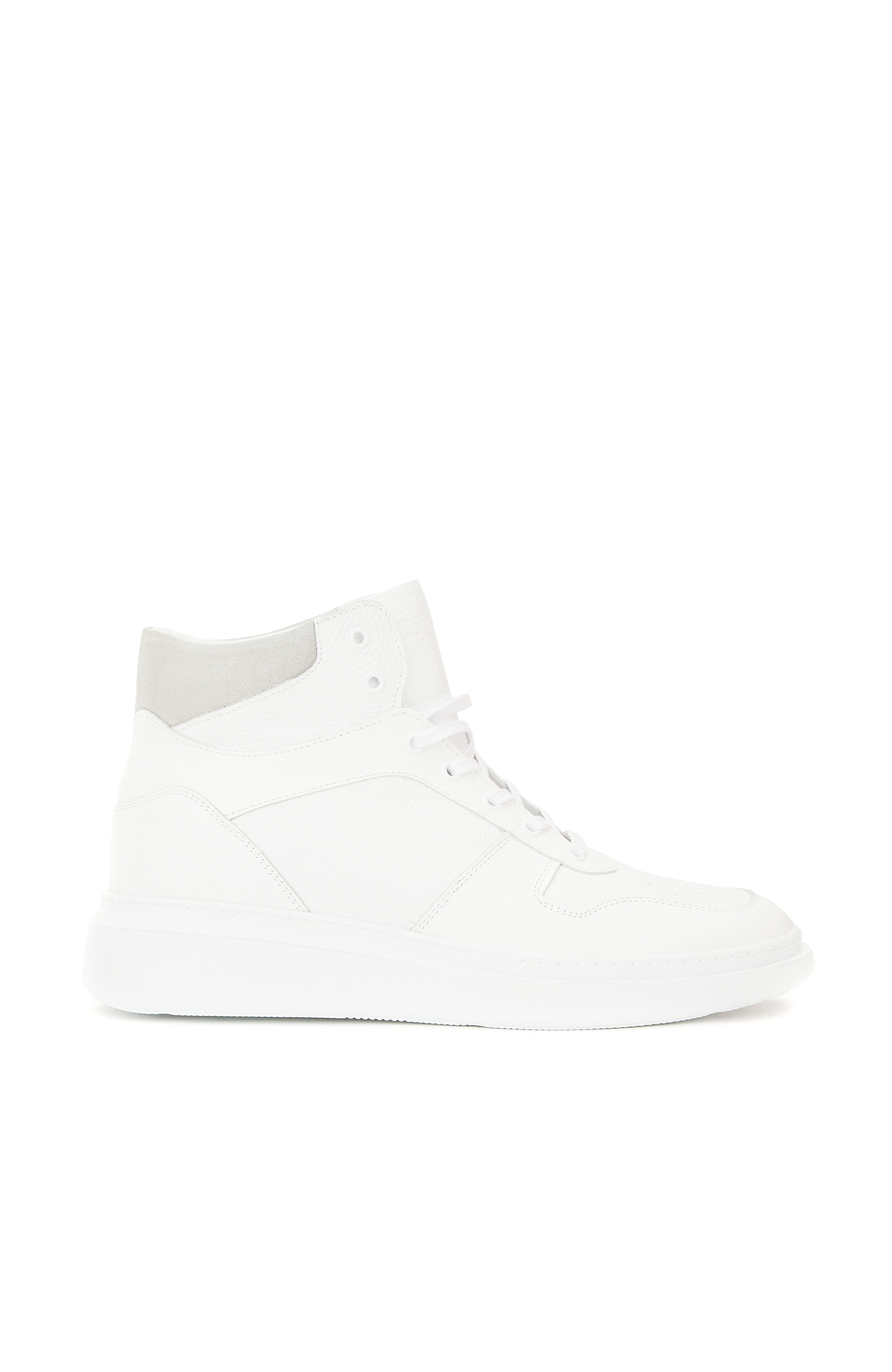 Beyaz Erkek Deri Bot