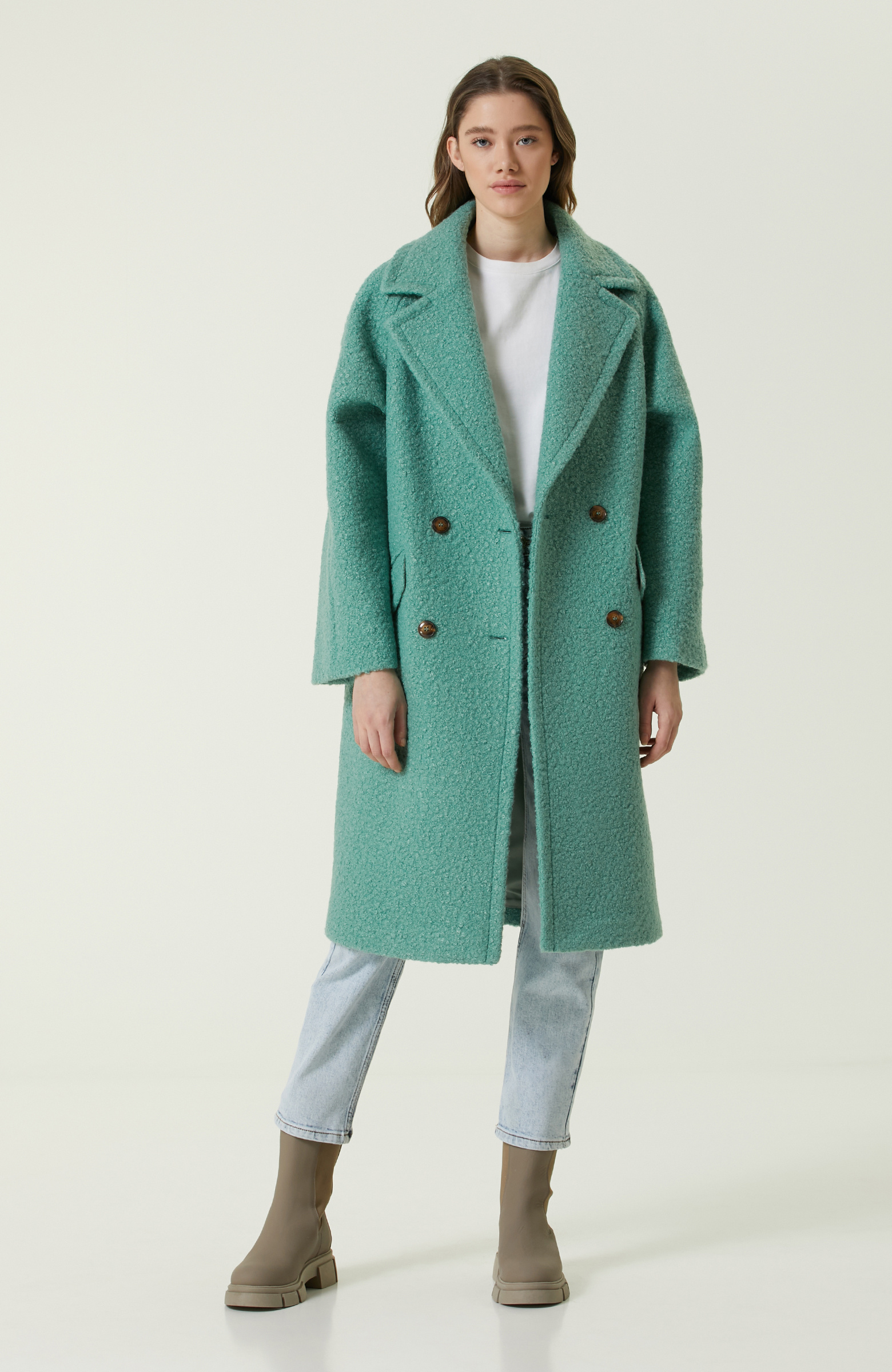 Regular Fit Mint Palto Regular Fit Mint Palto