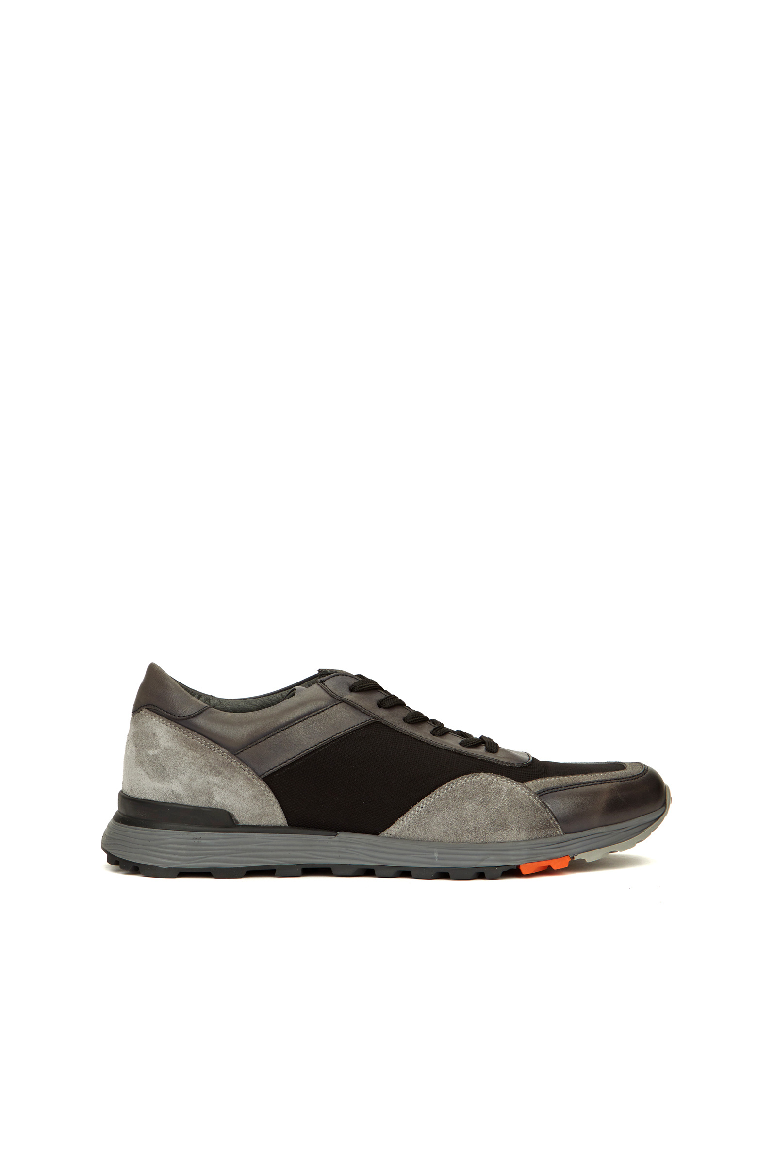 Gri Erkek Deri Sneaker