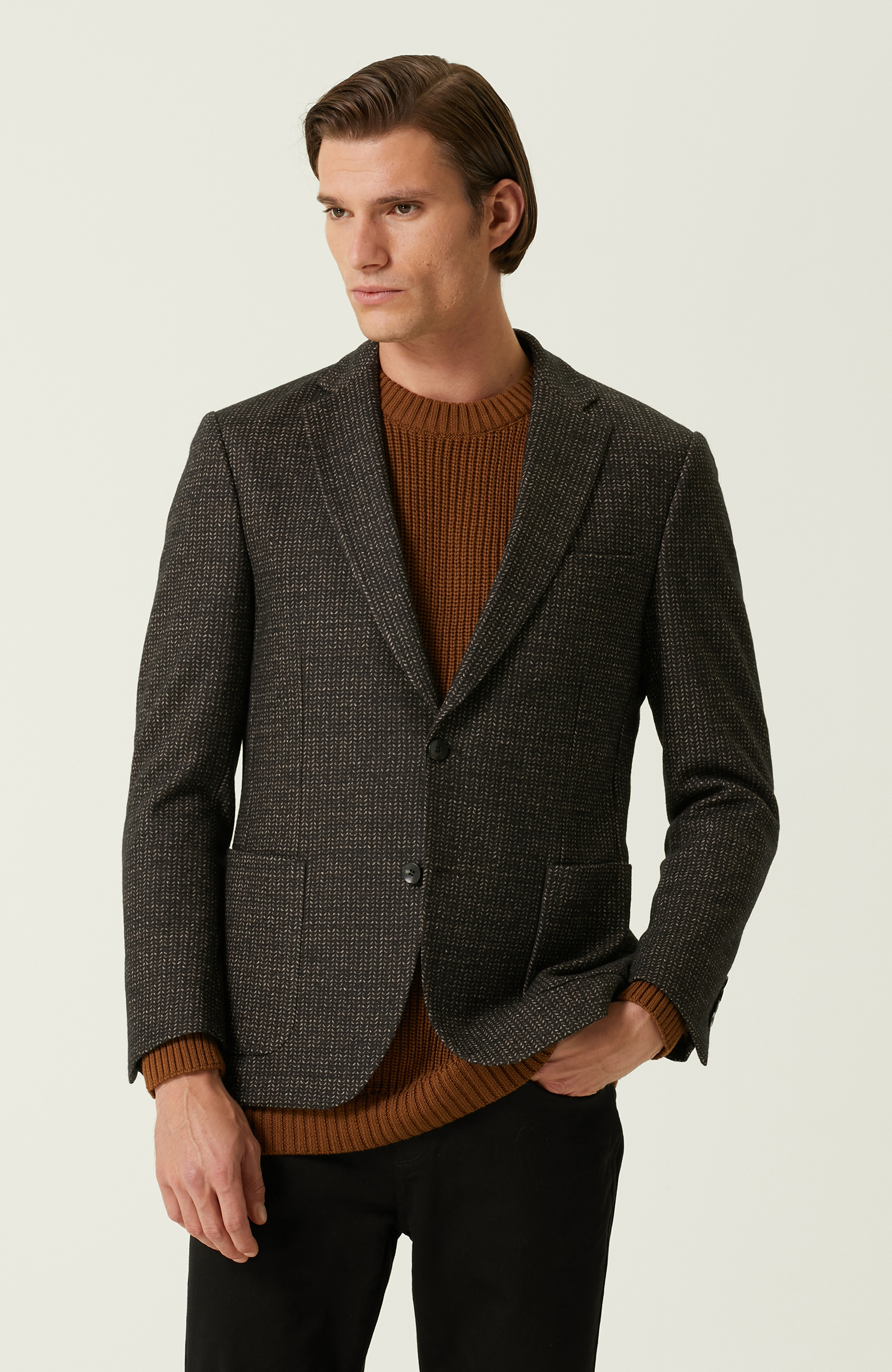 Comfort Fit Kahverengi Ceket Comfort Fit Kahverengi Ceket