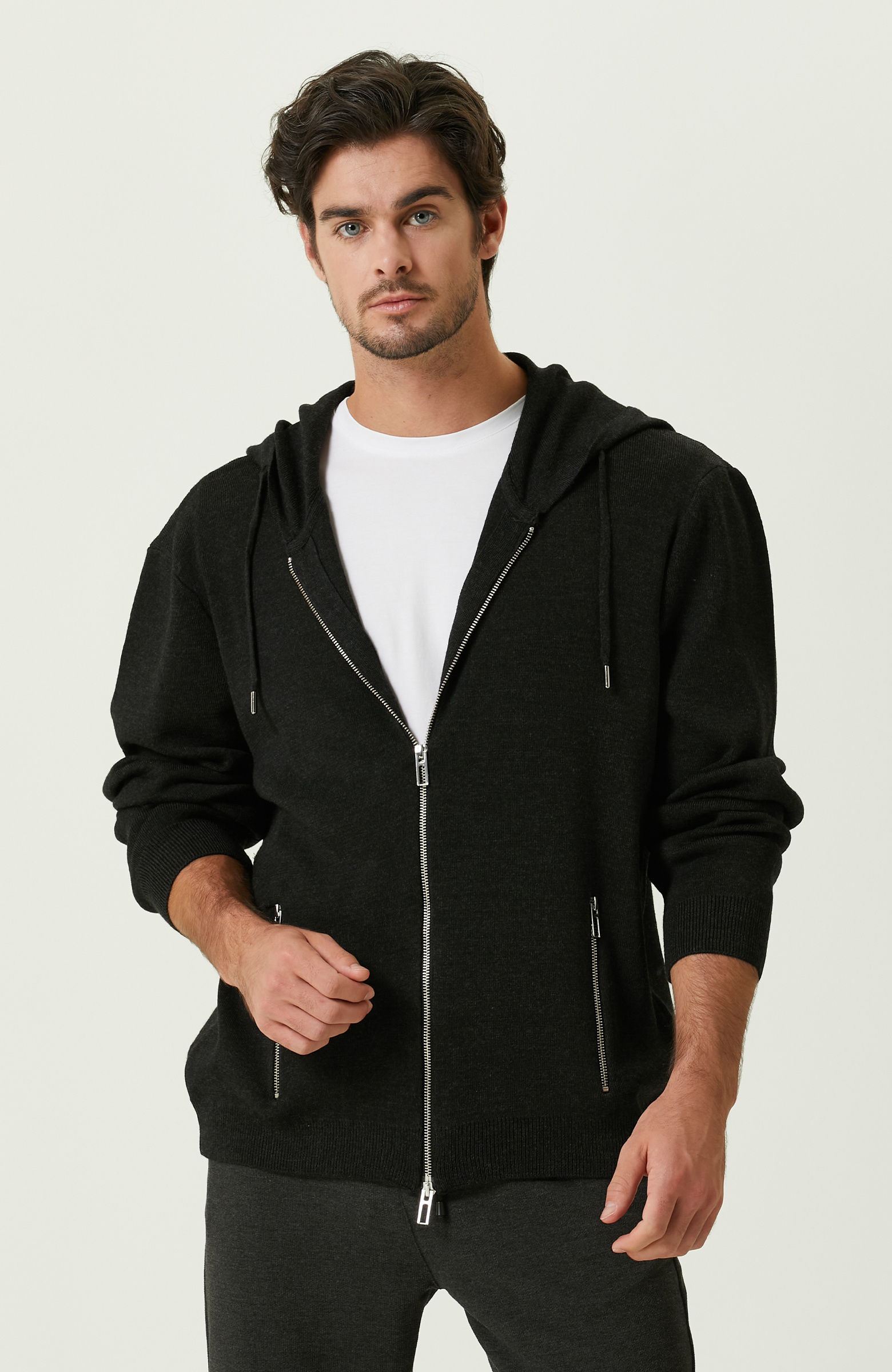 Antrasit Yün Hırka