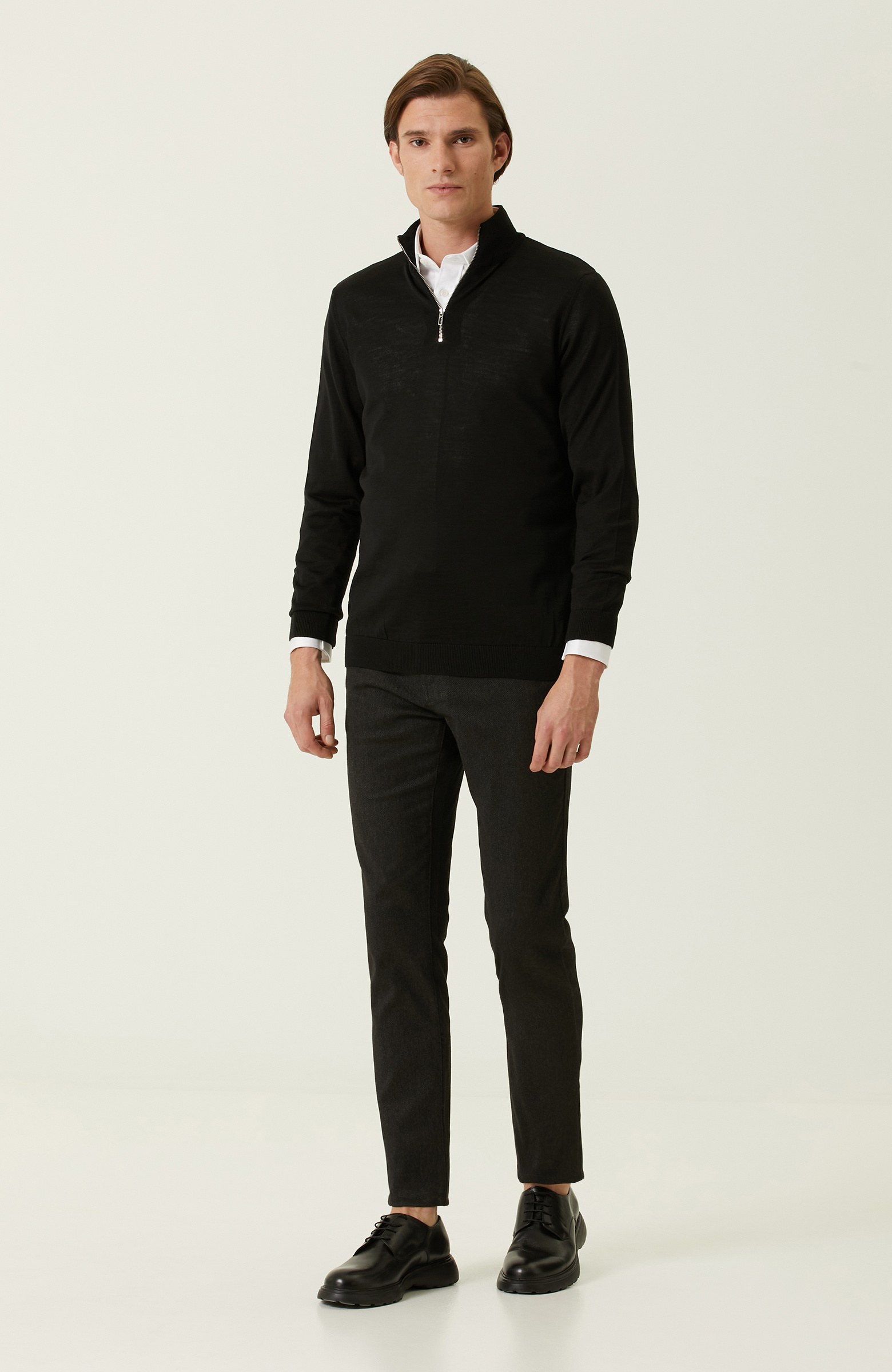 Slim Fit Antrasit Pantolon