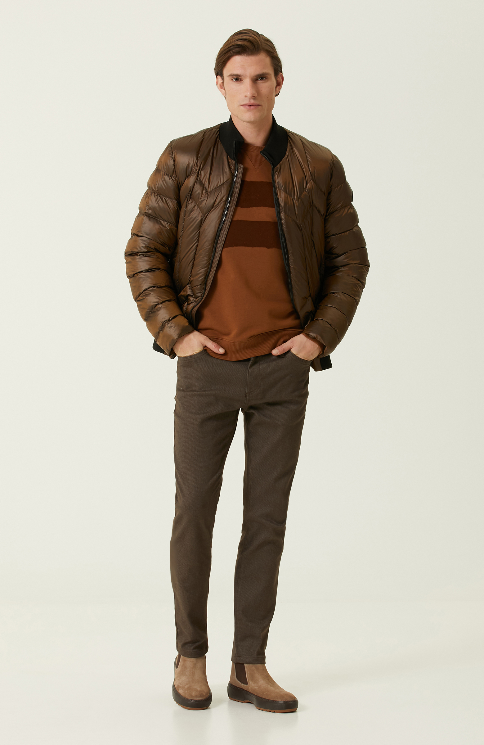 Slim Fit Kahverengi Pantolon Slim Fit Kahverengi Pantolon