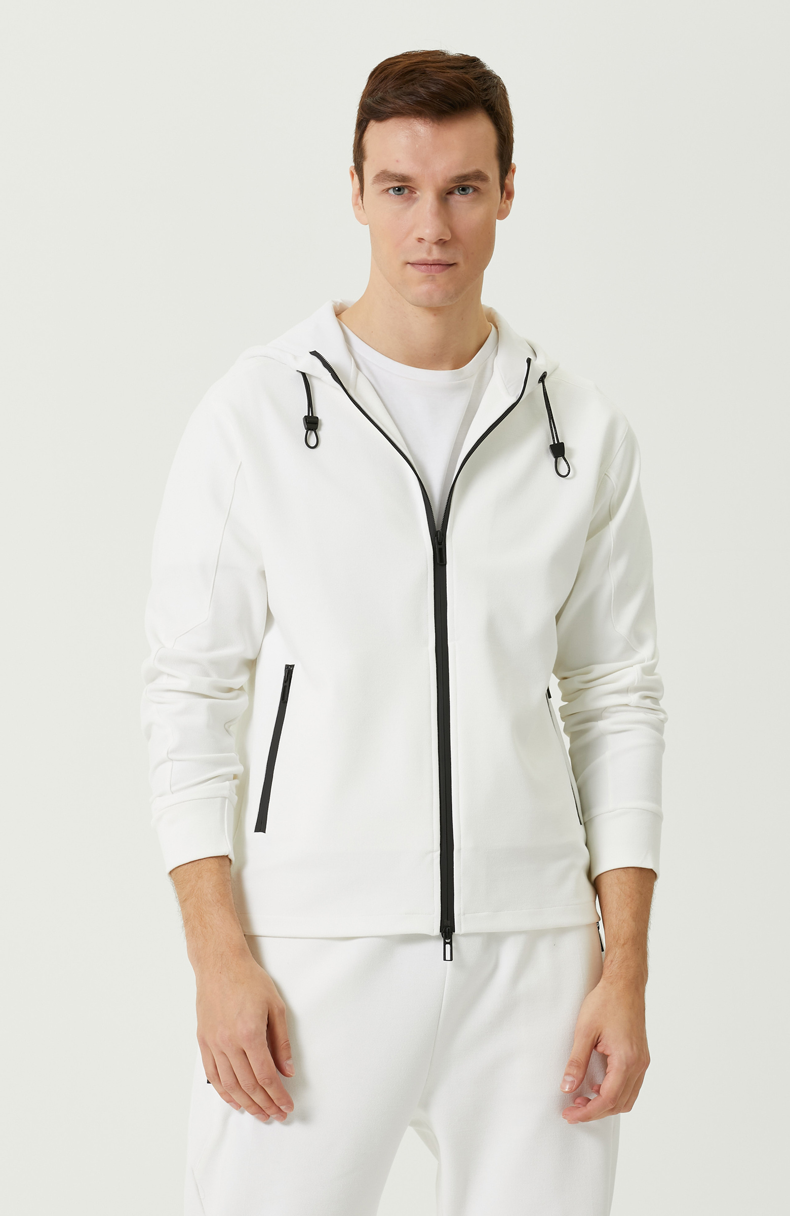 Comfort Fit Ekru Sweatshirt