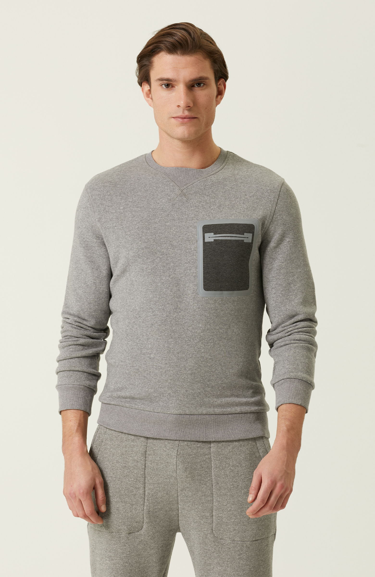 Comfort Fit Gri Sweatshirt