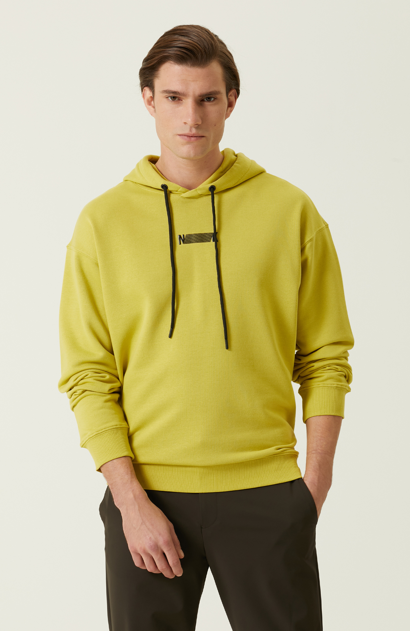 Comfort Fit Yeşil Sweatshirt
