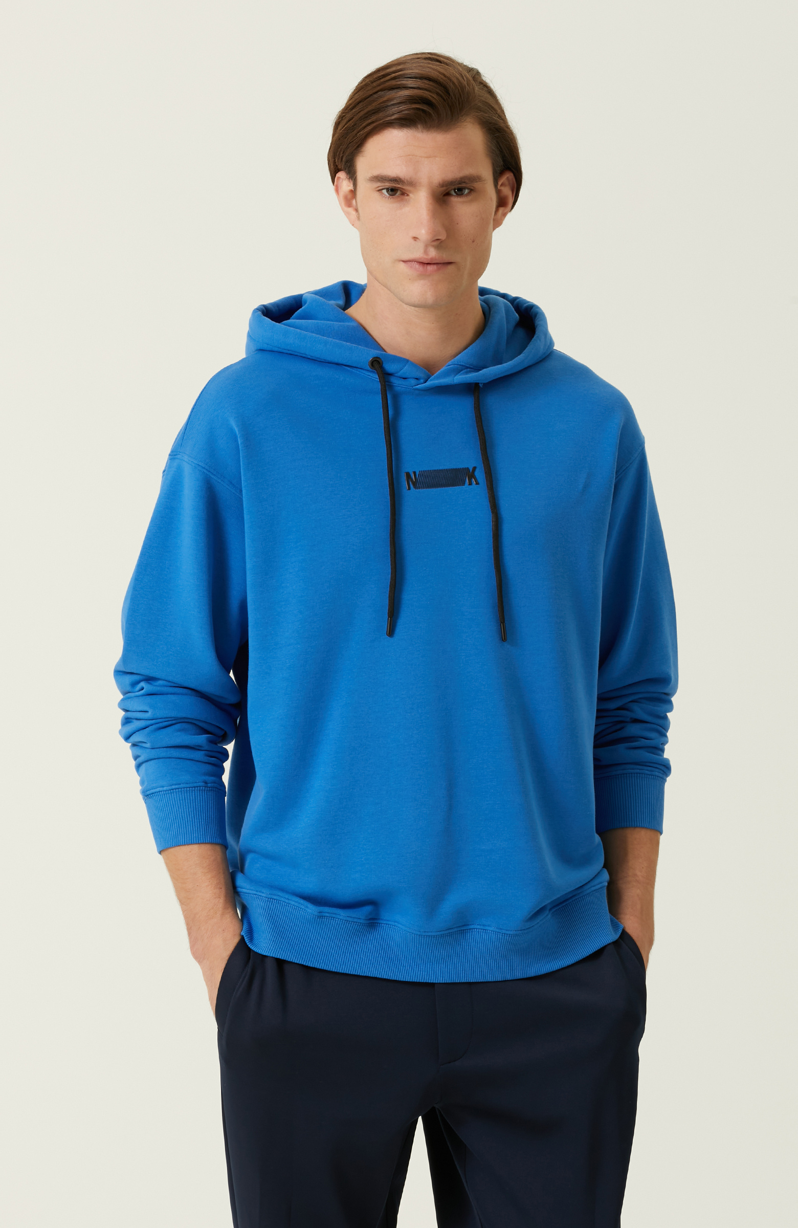 Comfort Fit Mavi Sweatshirt