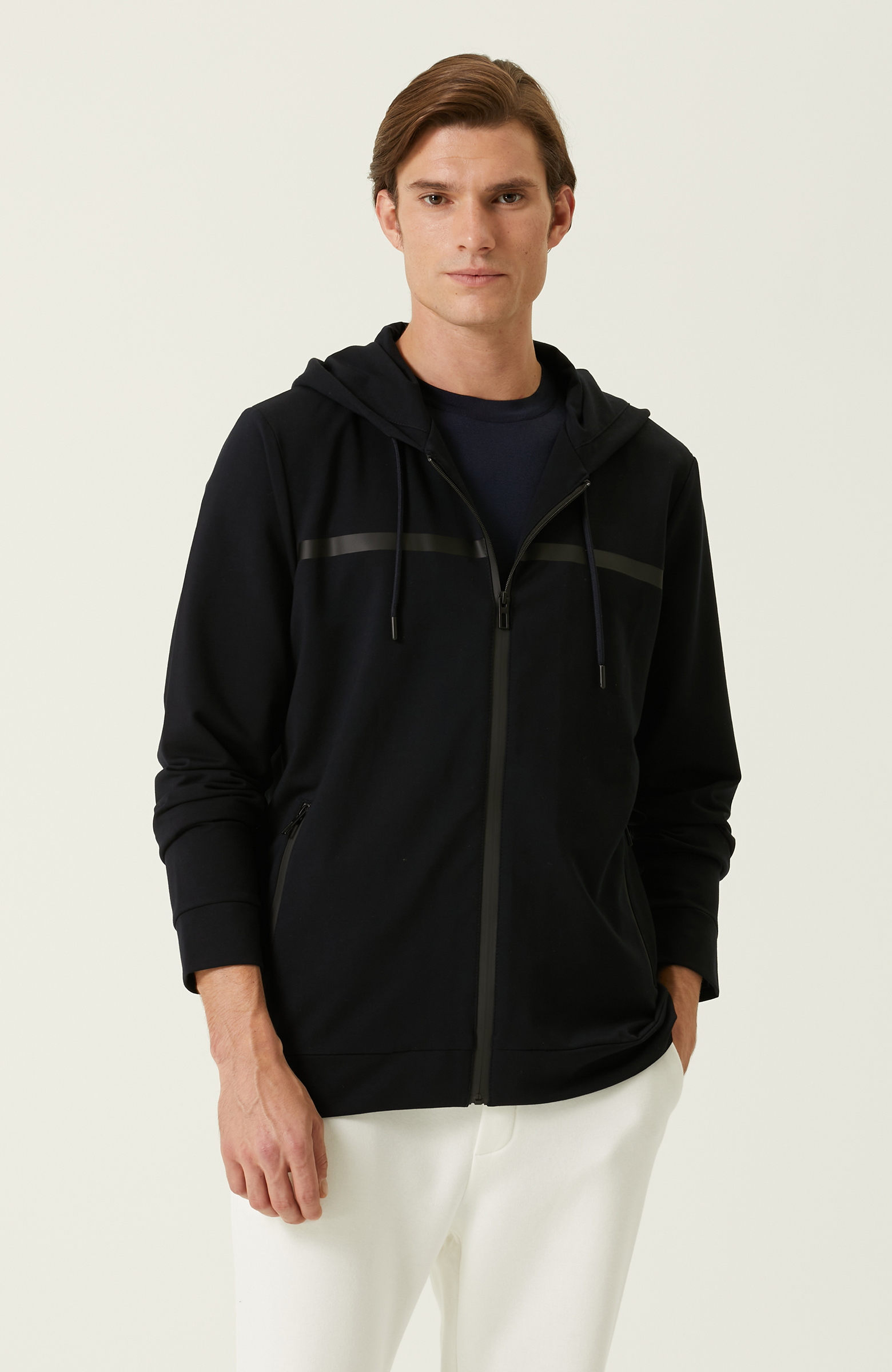 Comfort Fit Lacivert Sweatshirt Comfort Fit Lacivert Sweatshirt