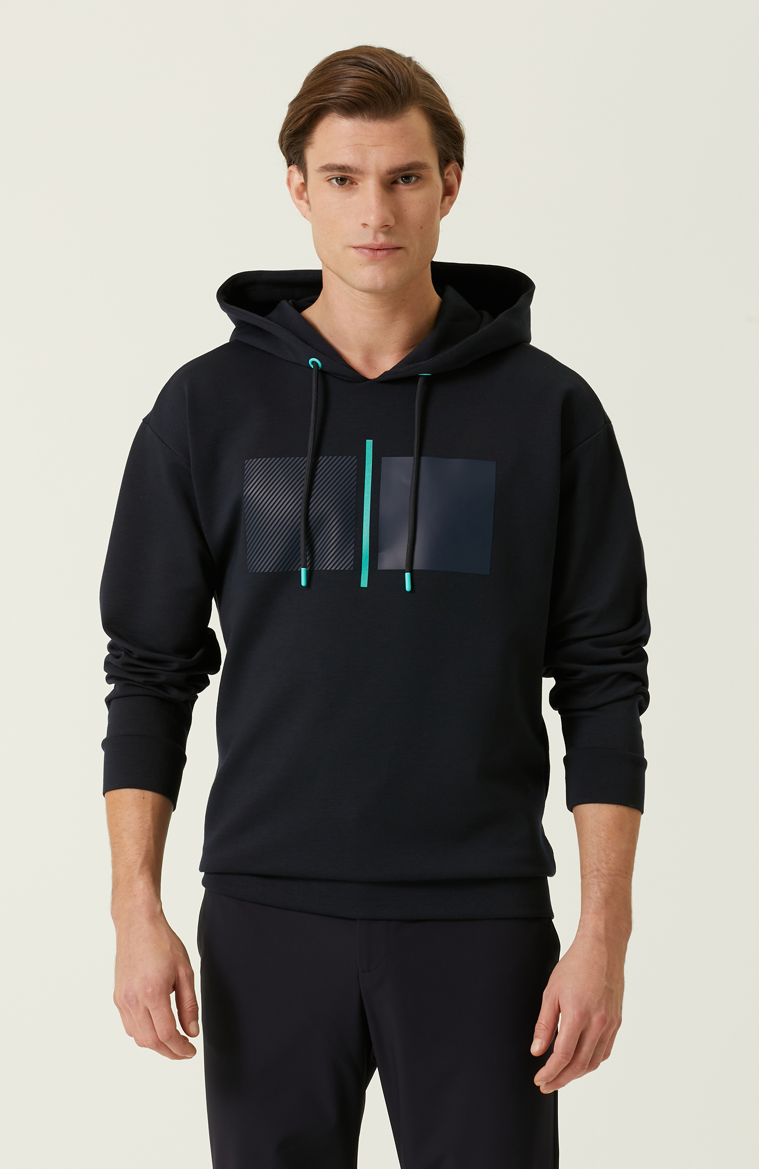 Comfort Fit Lacivert Sweatshirt Comfort Fit Lacivert Sweatshirt