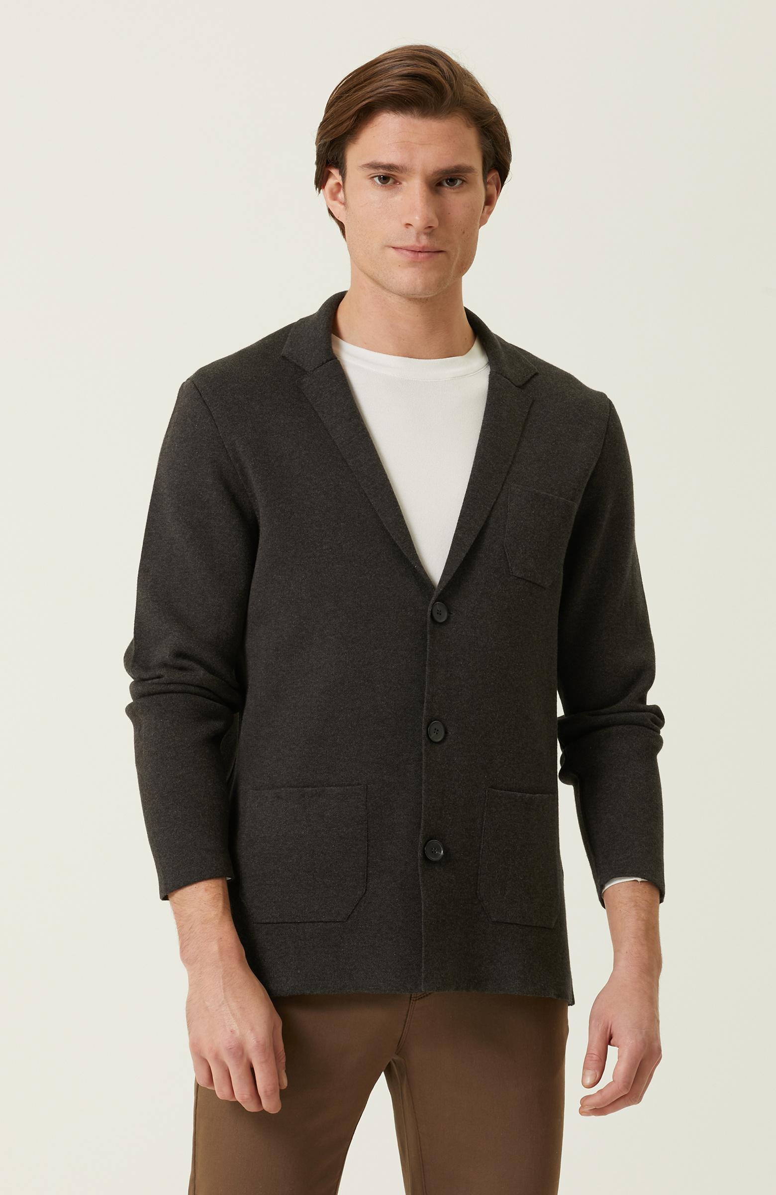 Antrasit Triko Ceket